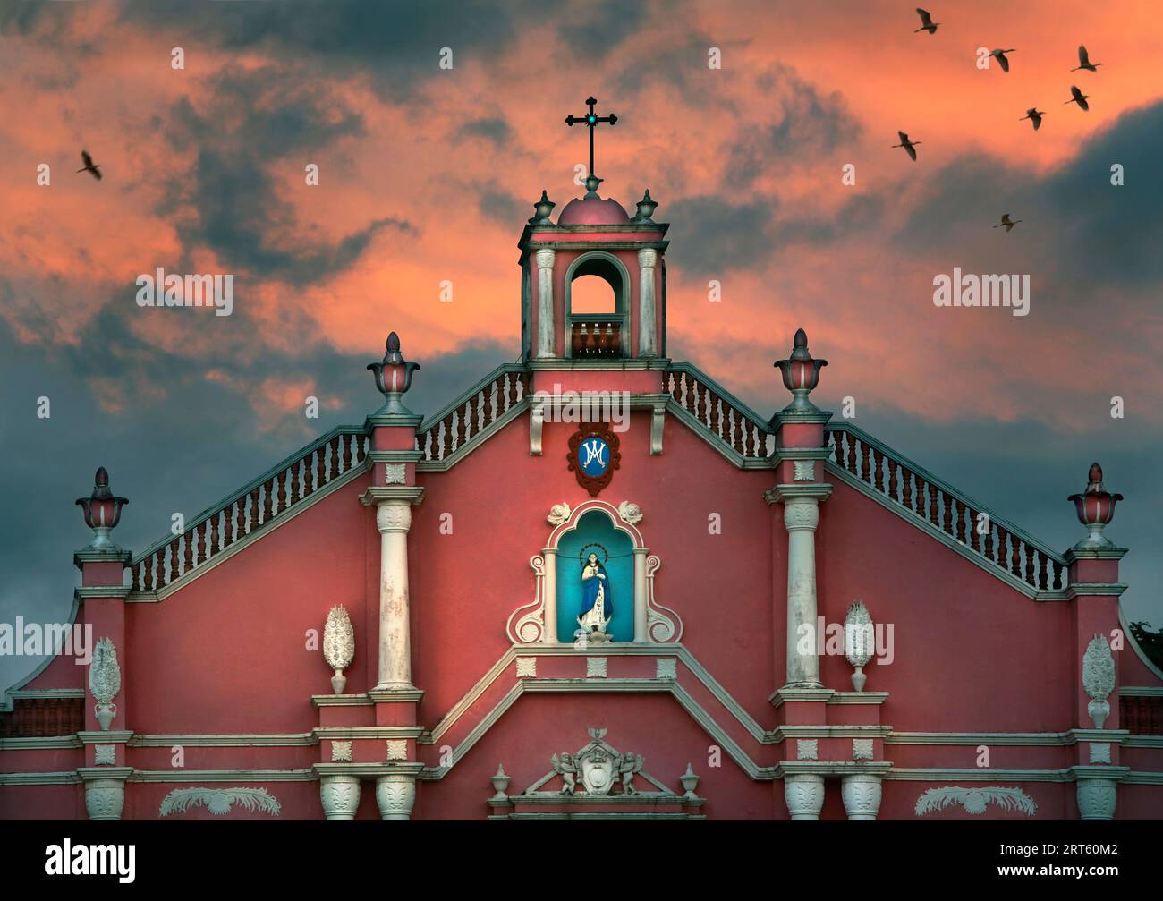 Colonial church at Villa Escudero Plantation, Laguna, Luzon Island ...