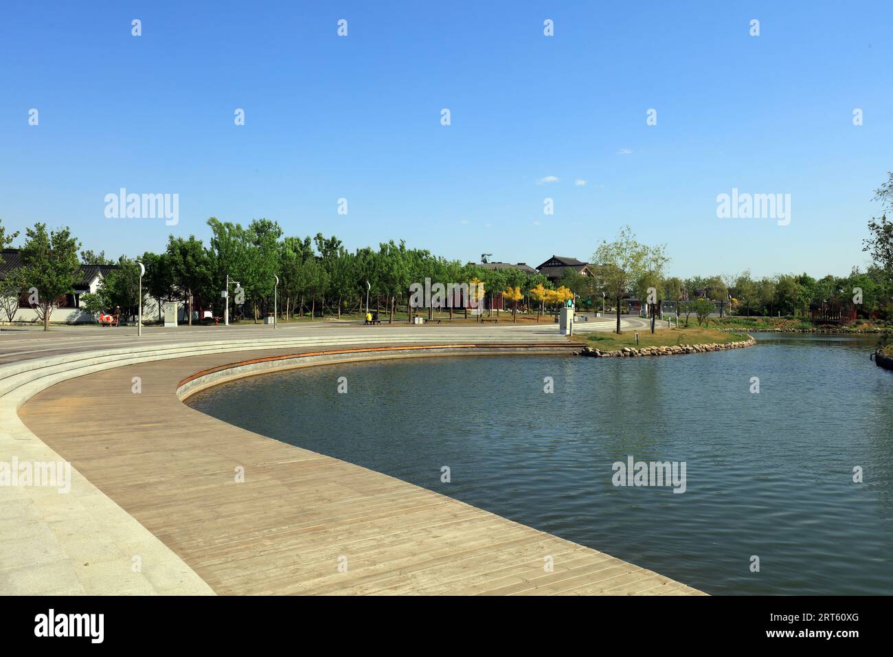 Waterfront city architecture scenery Stock Photo - Alamy