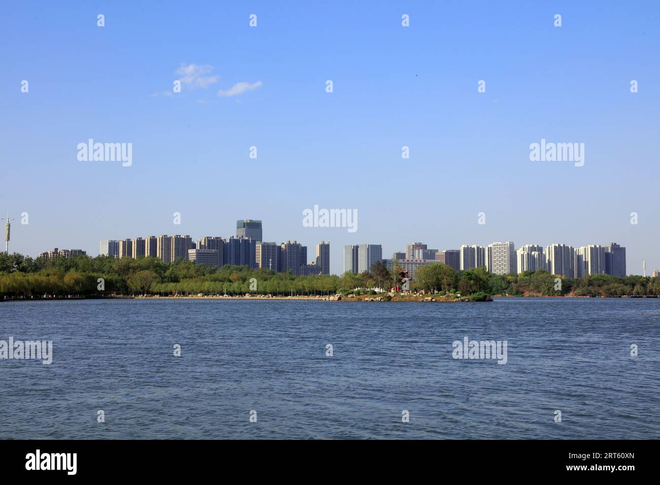 Waterfront city architecture scenery Stock Photo - Alamy