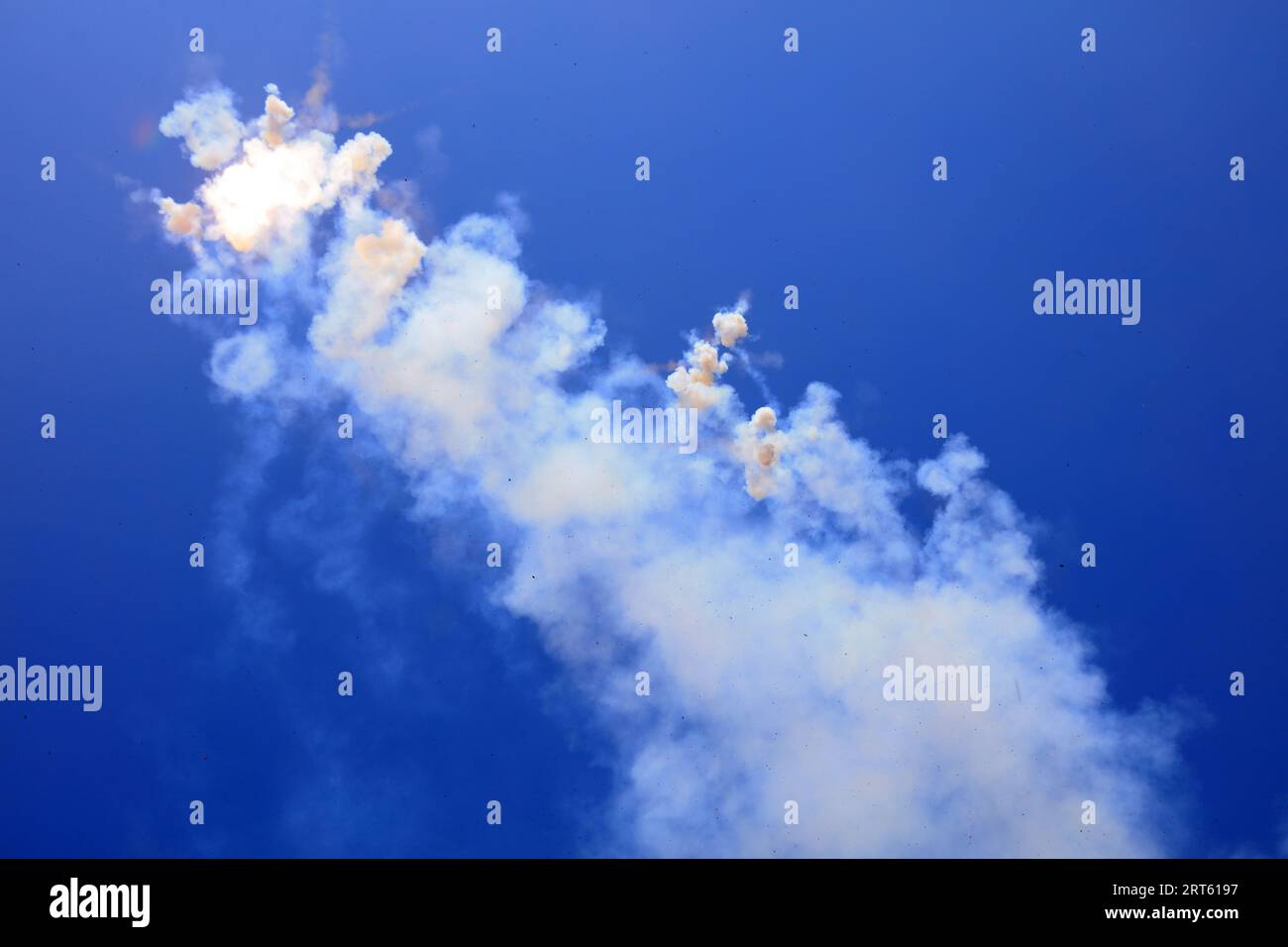 Light blue firecracker hi-res stock photography and images - Alamy