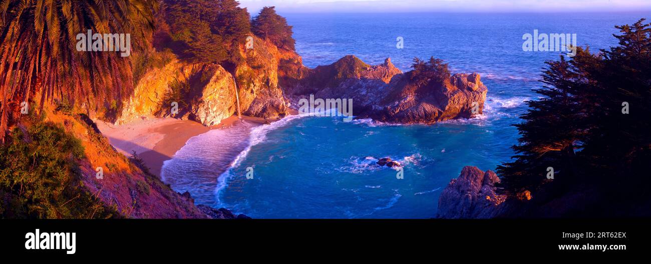McWay Falls located in Big Sur, Julia Pfeiffer Burns State Park taken ...