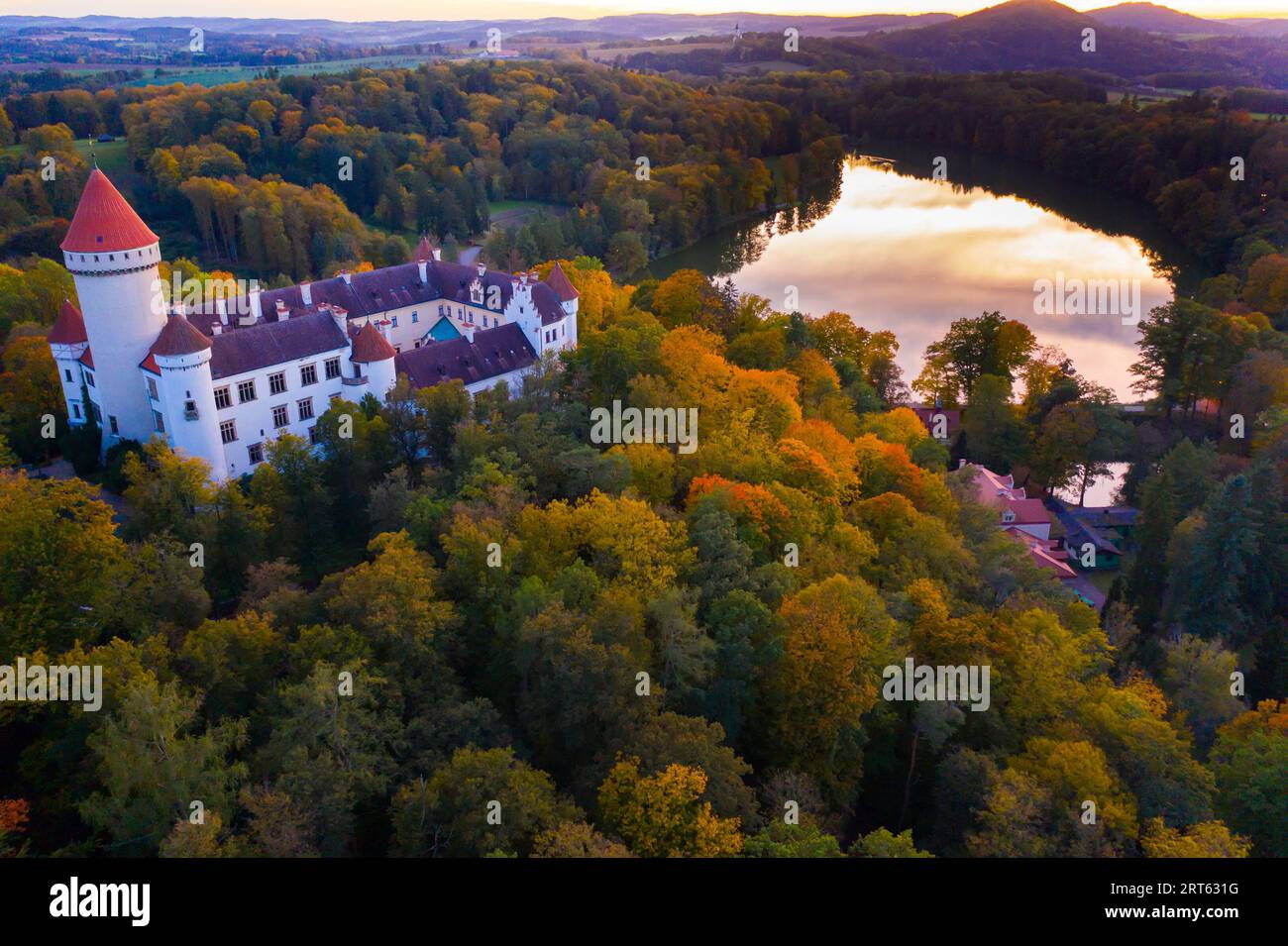 Aerial view konopiste castle hi-res stock photography and images - Alamy