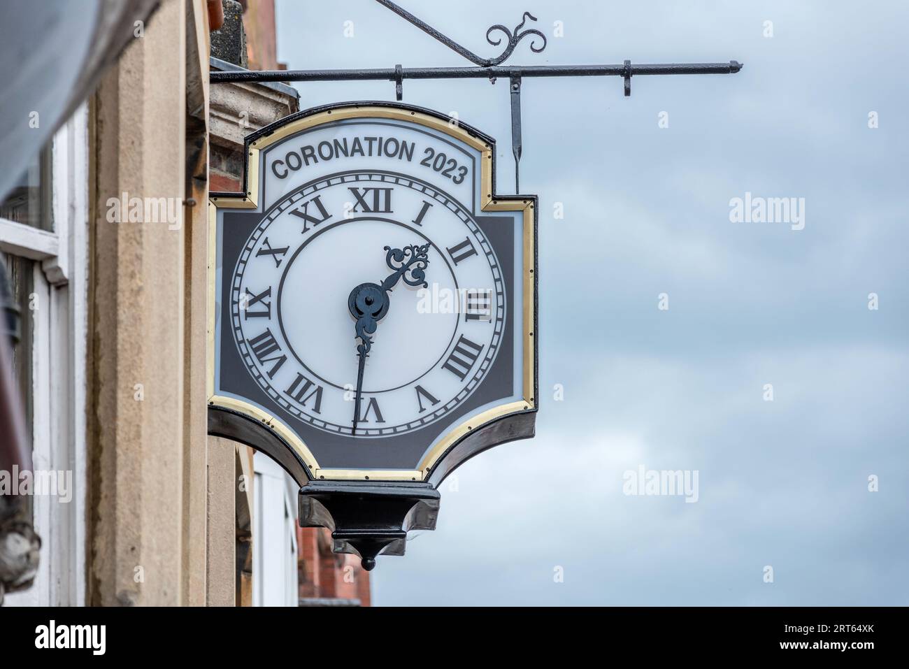 Horsham, August 30th 2023: Clock in West Street commemorating the ...