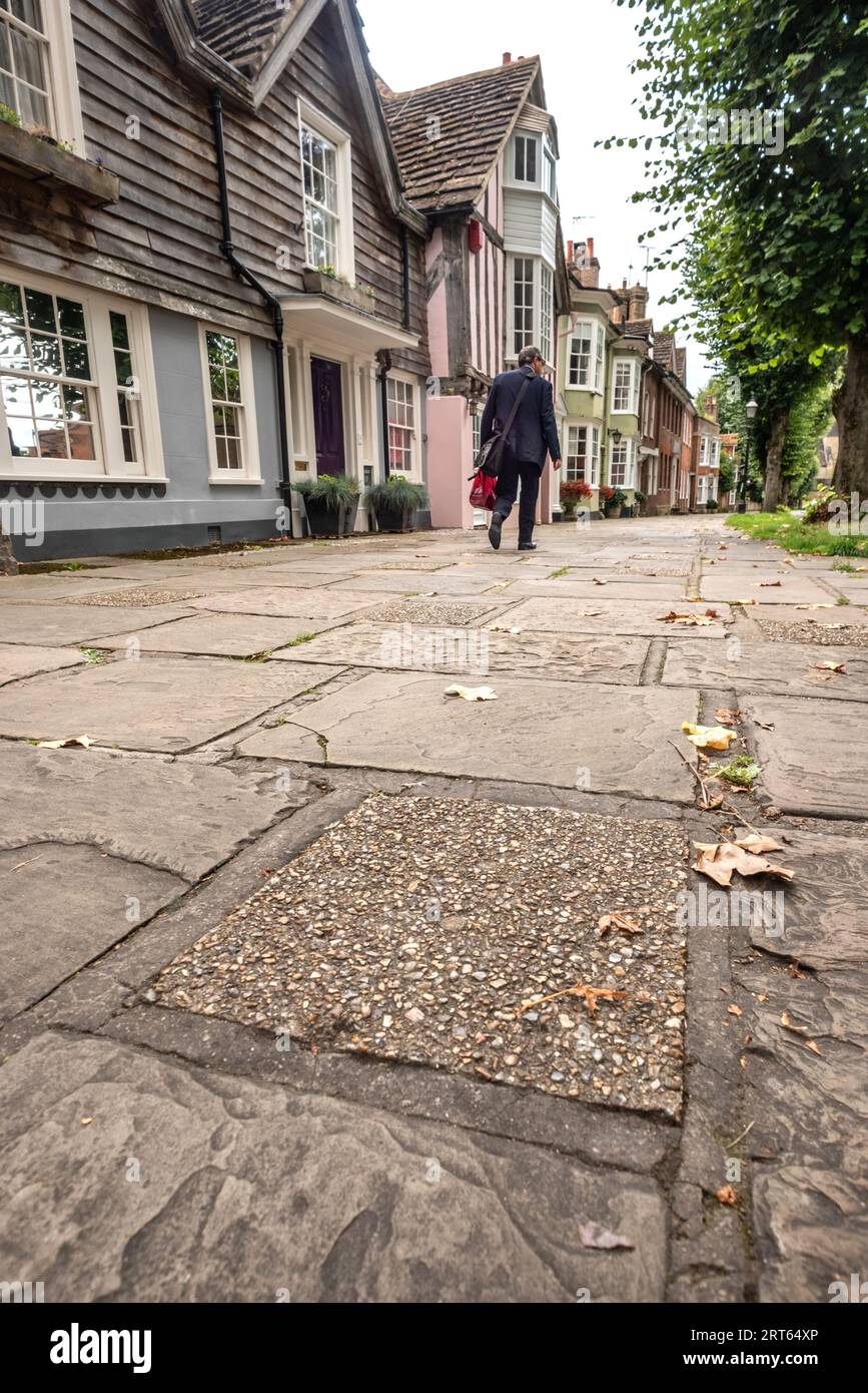 Horsham, August 30th 2023: Base of dragon's teeth war defences in The ...