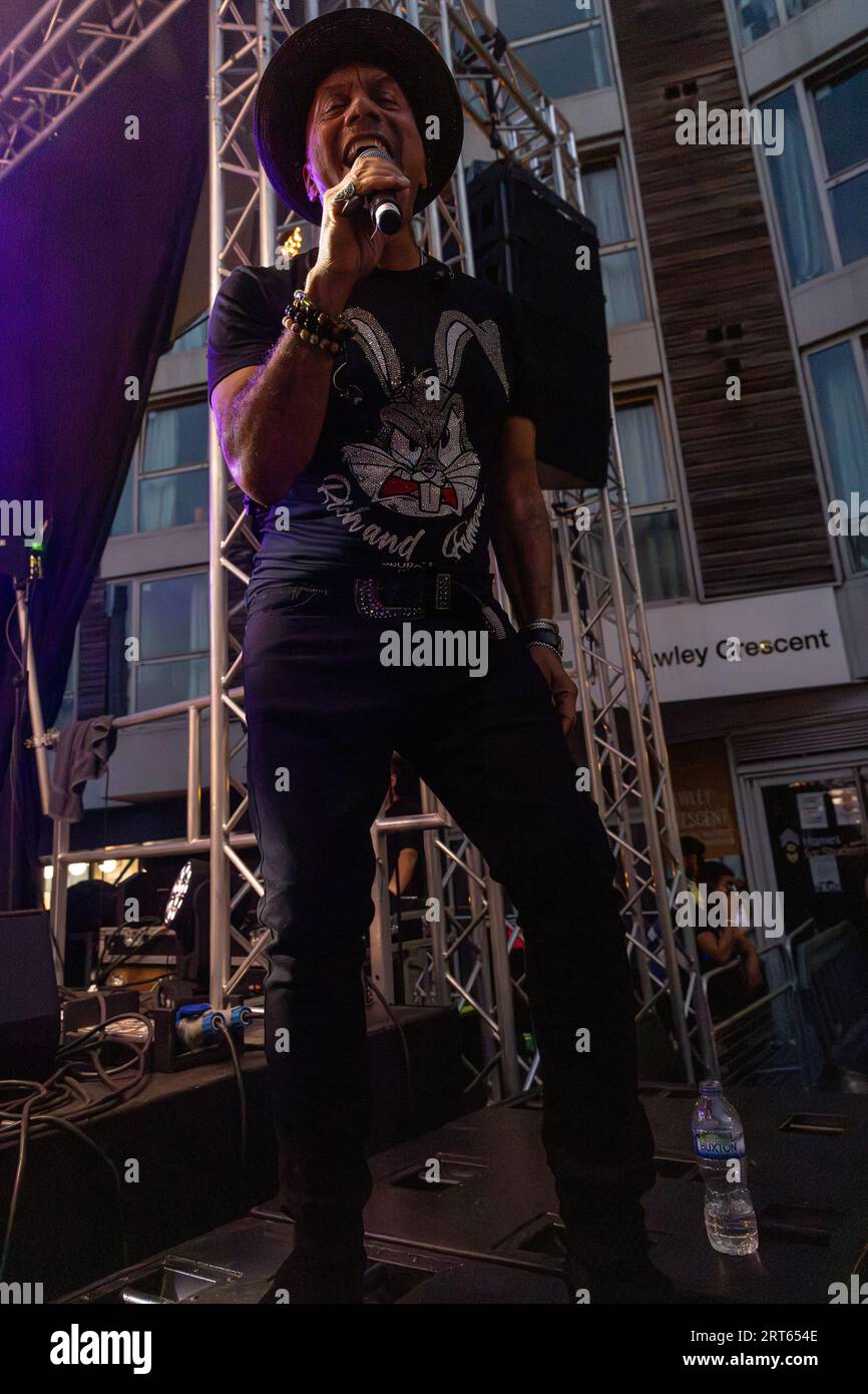 London, UK. 9th September, 2023. Howard Hewett of Shalamar performs at ...