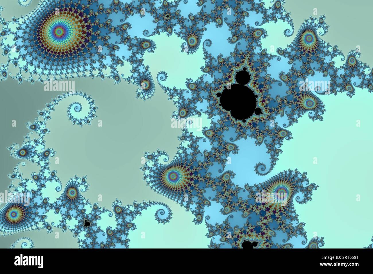 Beautiful Zoom Into The Infinite Mathematical Mandelbrot Set Fractal Stock Photo - Alamy