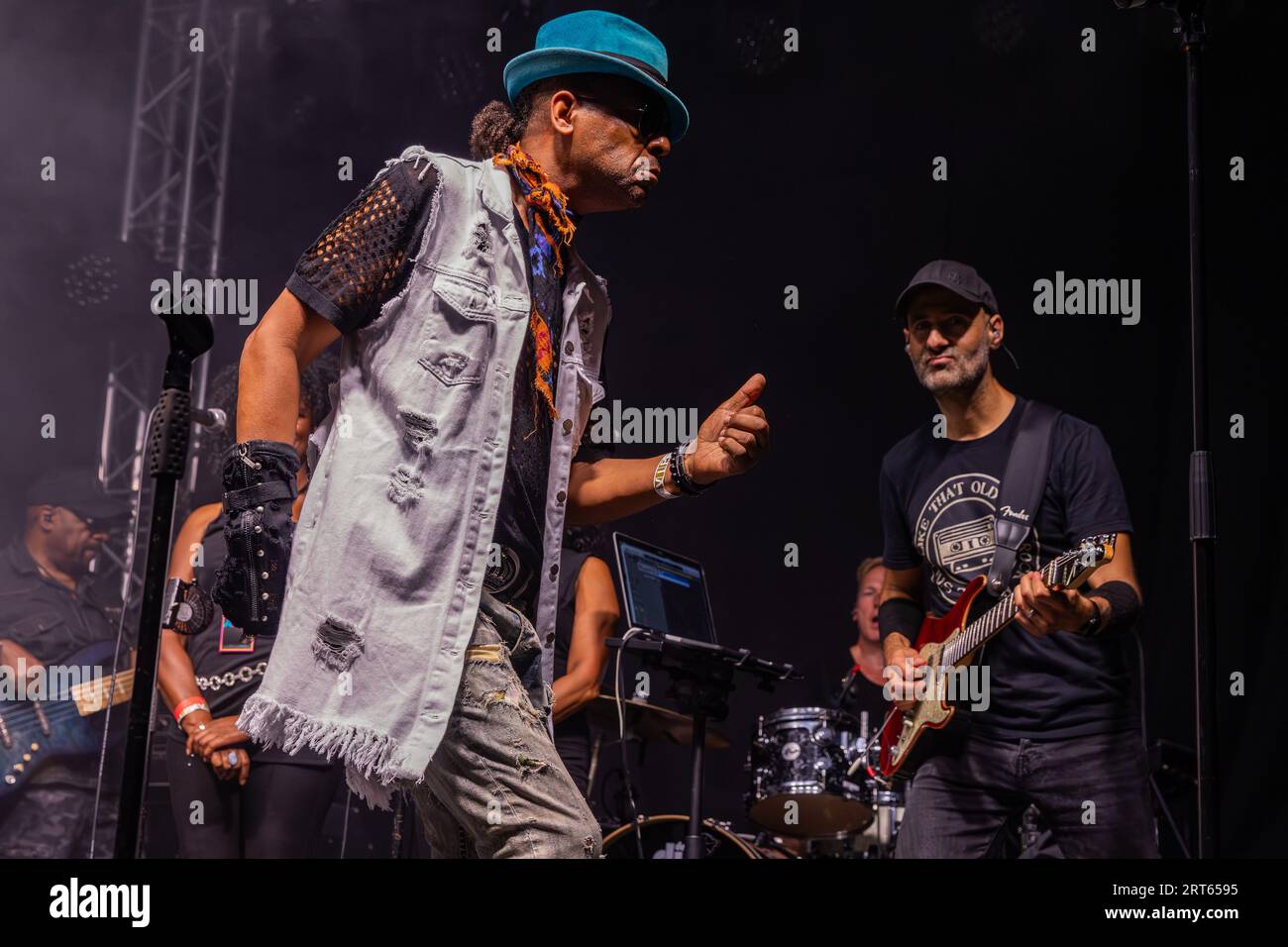 London, UK. 9th September, 2023. Jeffrey Daniel of Shalamar performs at ...