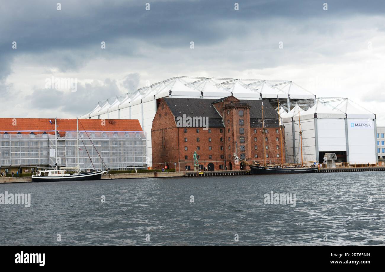 MAERSK Shipping company headquarters at the Inner harbour in Copenhagen ...