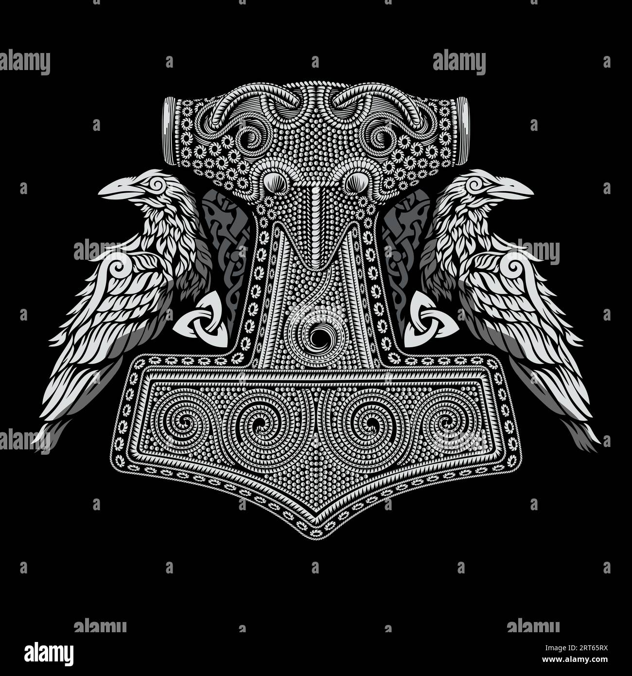 Viking illustration patterns Stock Vector Images - Alamy