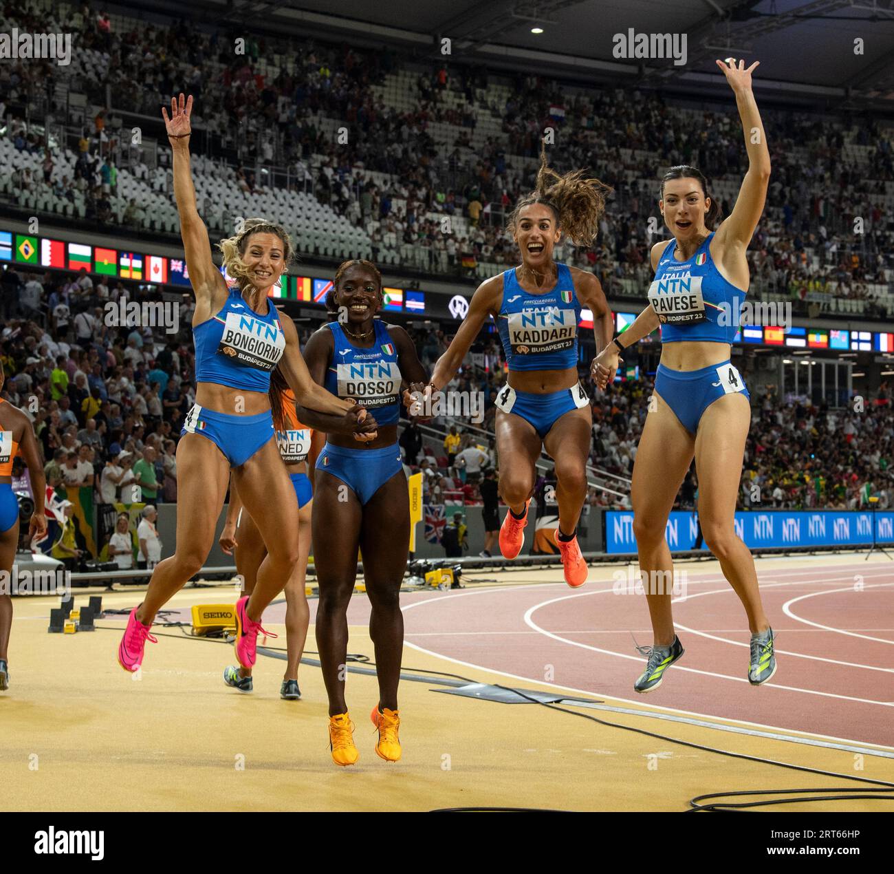 Anna Bongiorni, Zaynab Dosso, Dalia Kaddari and Alessia Pavese of team ...