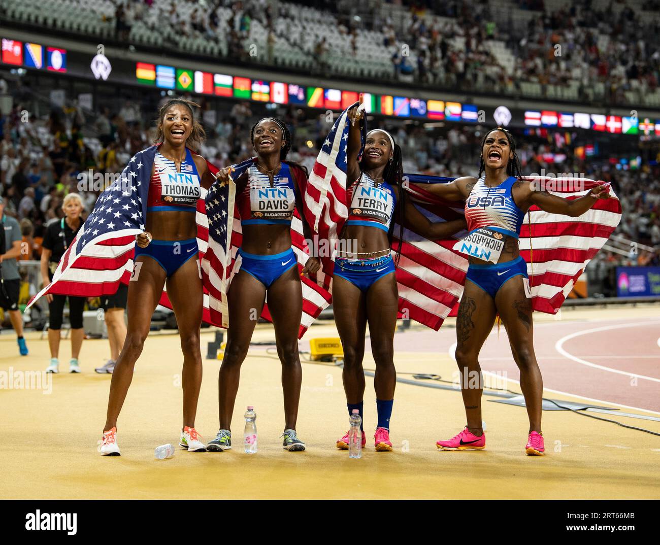Gabrielle Thomas, Tamari Davis, Twanisha Terry and Sha'Carri Richardson ...