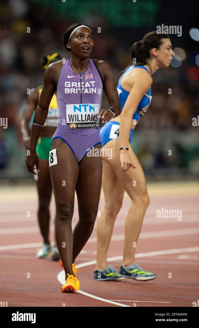 Bianca Williams of team GB & NI competing in the 4x100m relay on day ...