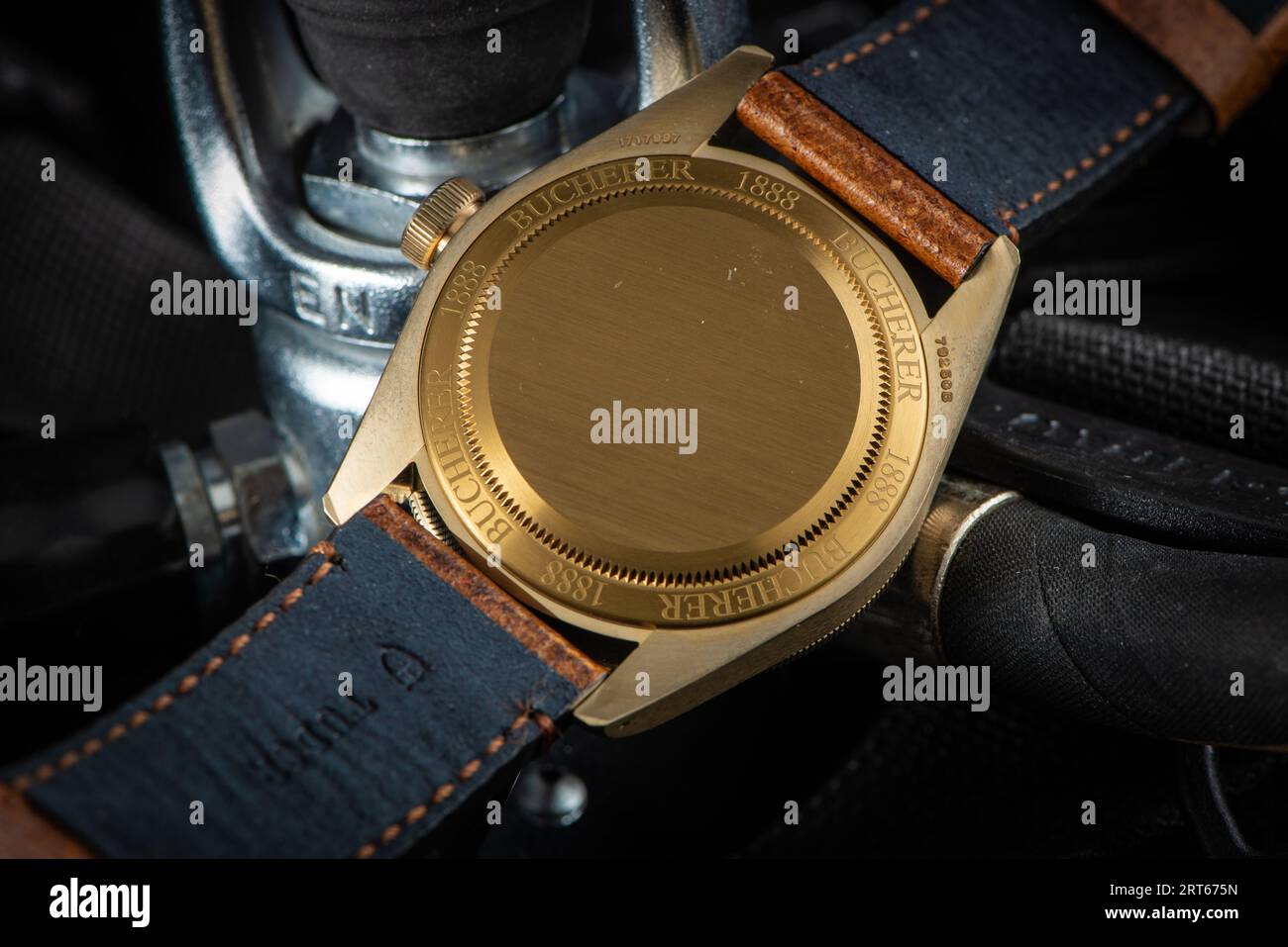 Tudor Black Bay Bronze Bucherer Blue BBBBB Stock Photo - Alamy