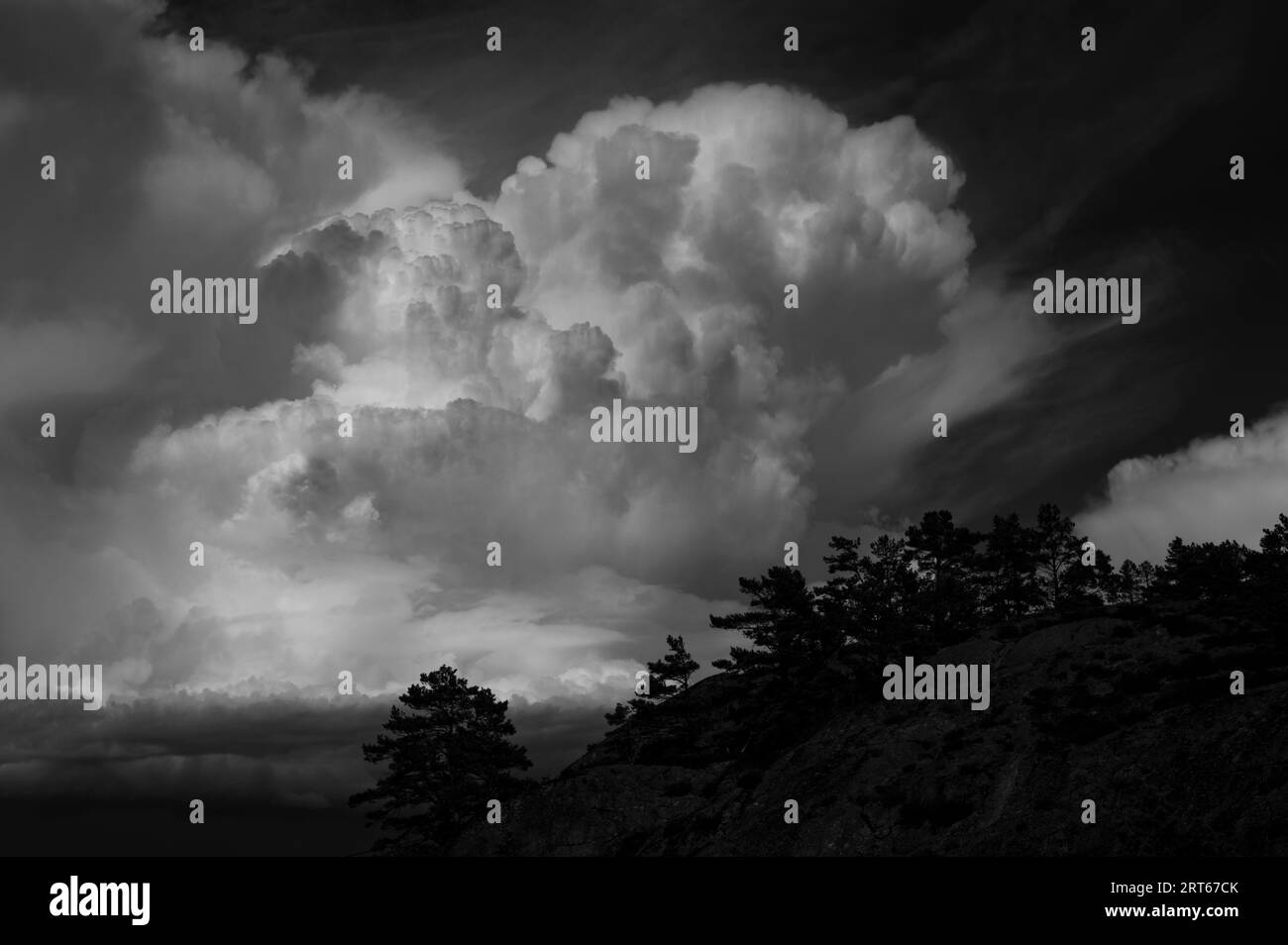Storm building up Black and White Stock Photos & Images - Alamy