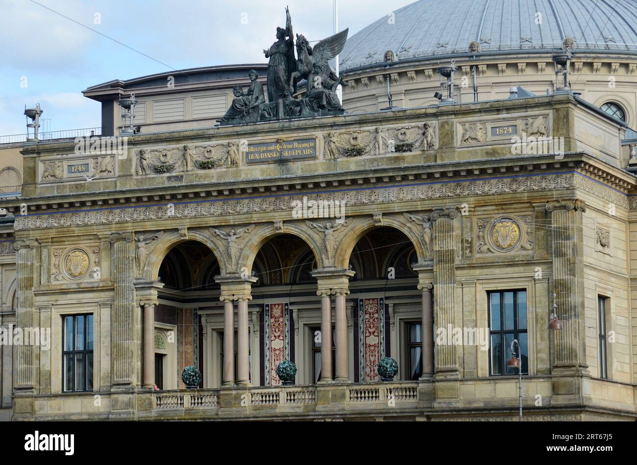 The Royal Danish Theatre seen from Kongens Nytorv in central Copenhagen ...