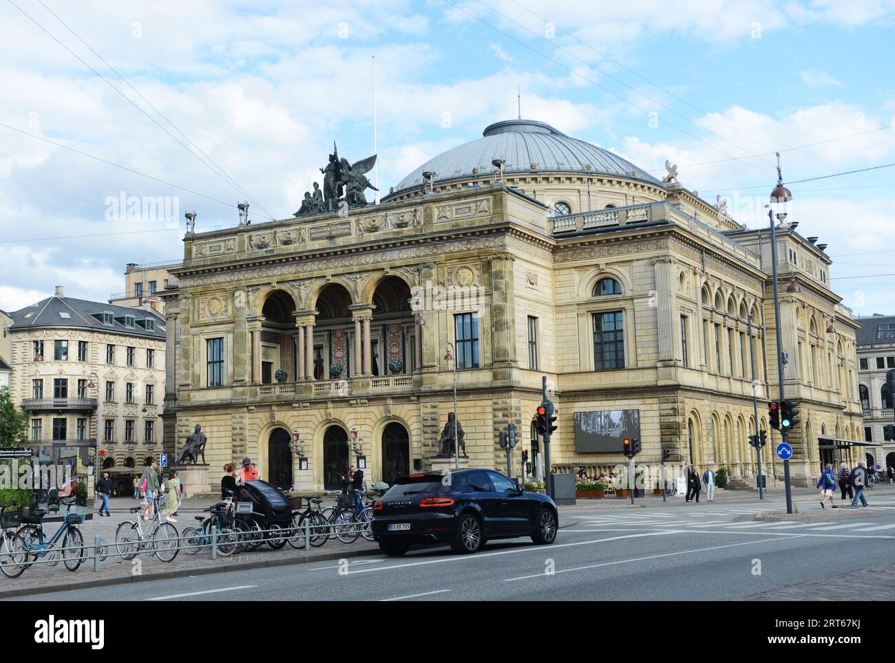 The Royal Danish Theatre seen from Kongens Nytorv in central Copenhagen ...