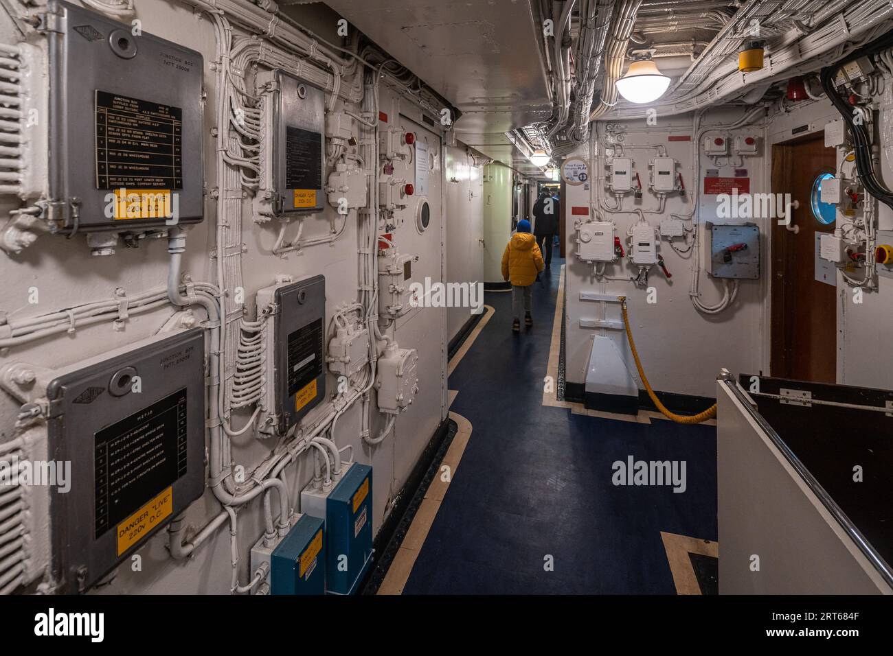 The interior of Royal Yacht Britannia (HMY Britannia), Edinburgh ...