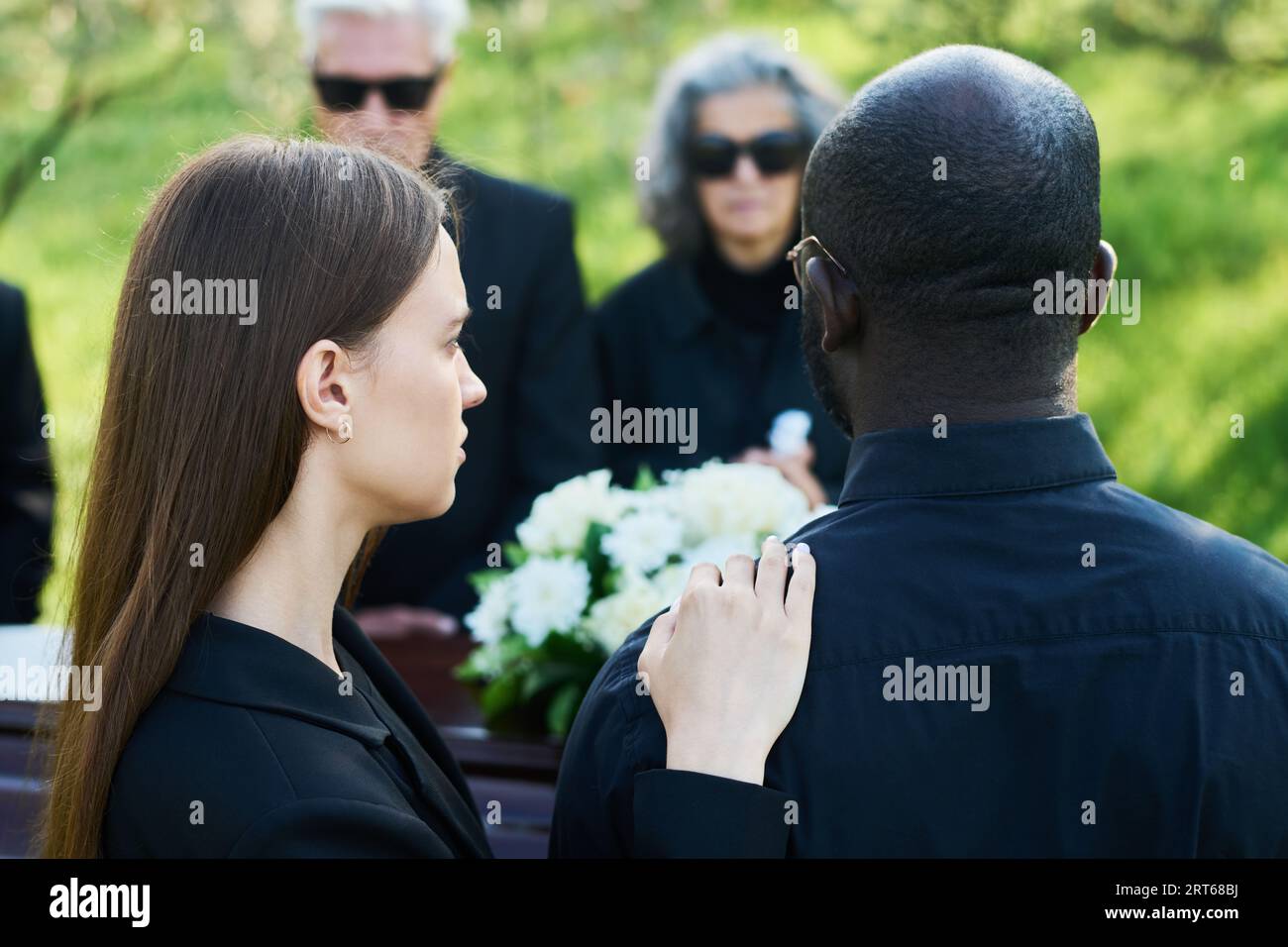 Hand On Shoulder Front View