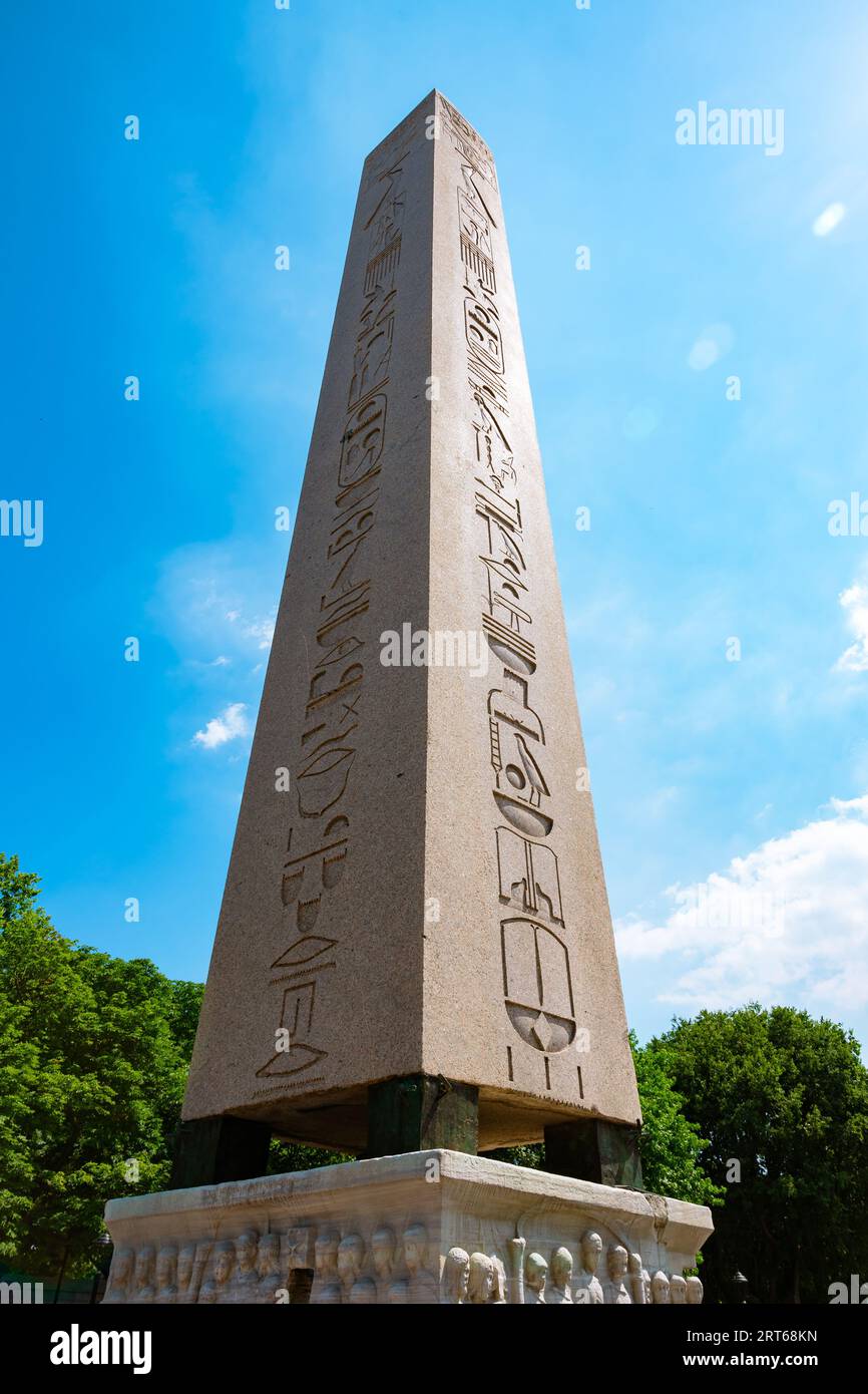 Obelisk of theodosius vertical photo. Landmarks of Istanbul background ...