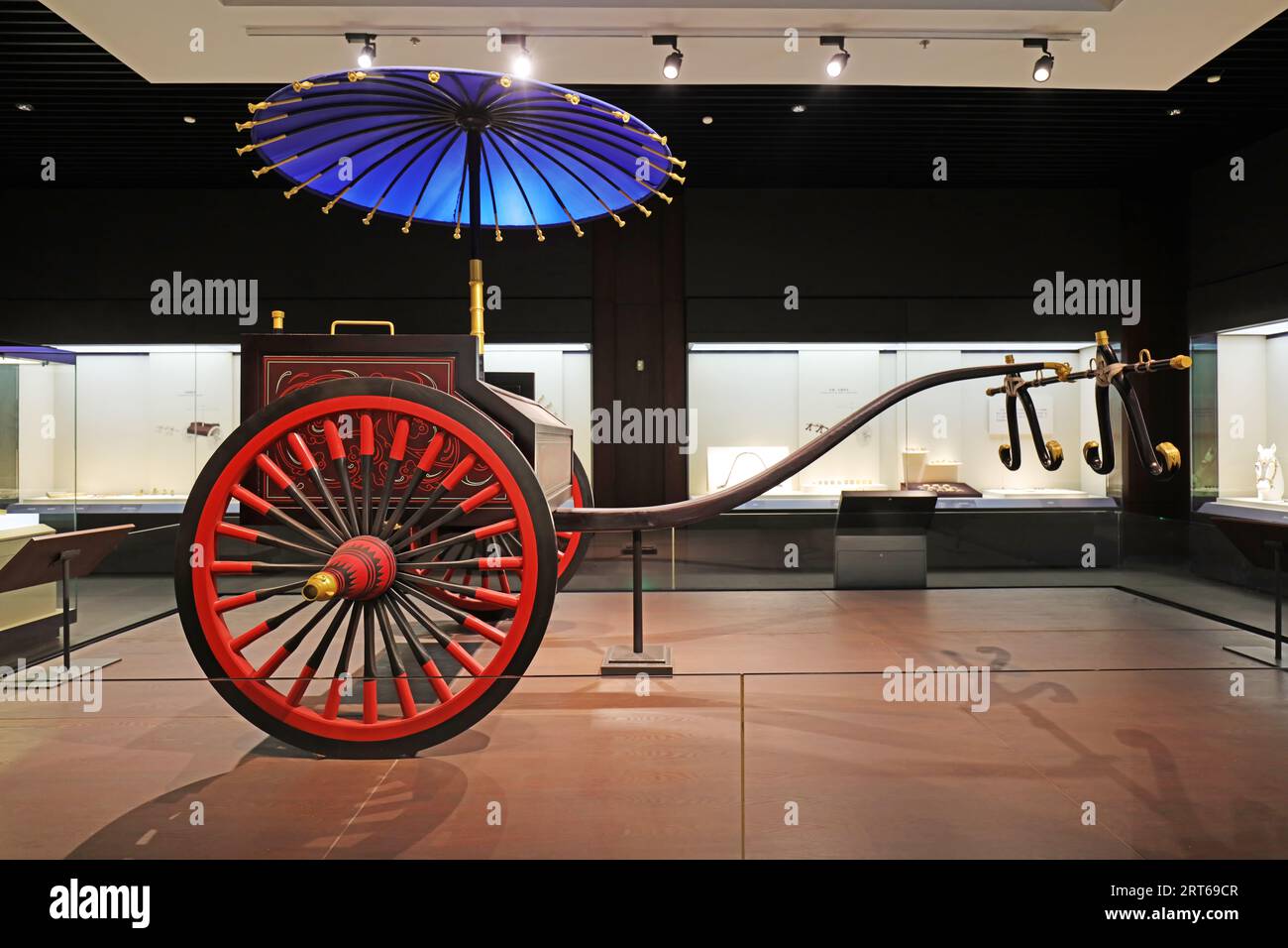 Shijiazhuang City - July 26, 2017: Wooden Vehicles in Ancient China in ...