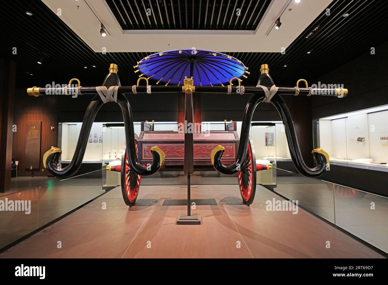 Shijiazhuang City - July 26, 2017: Wooden Vehicles in Ancient China in ...