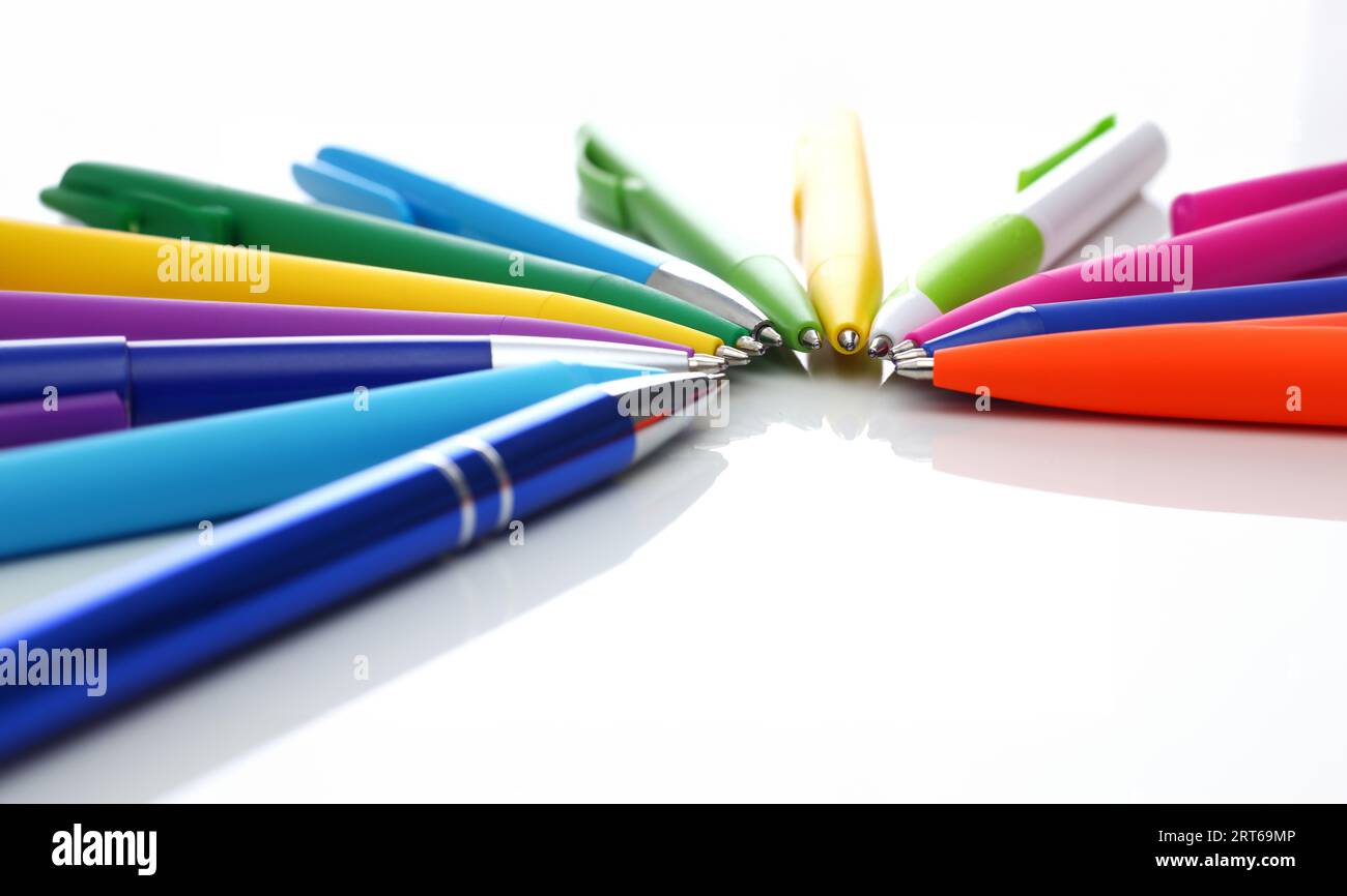 Pile of ball point pens hi-res stock photography and images - Alamy