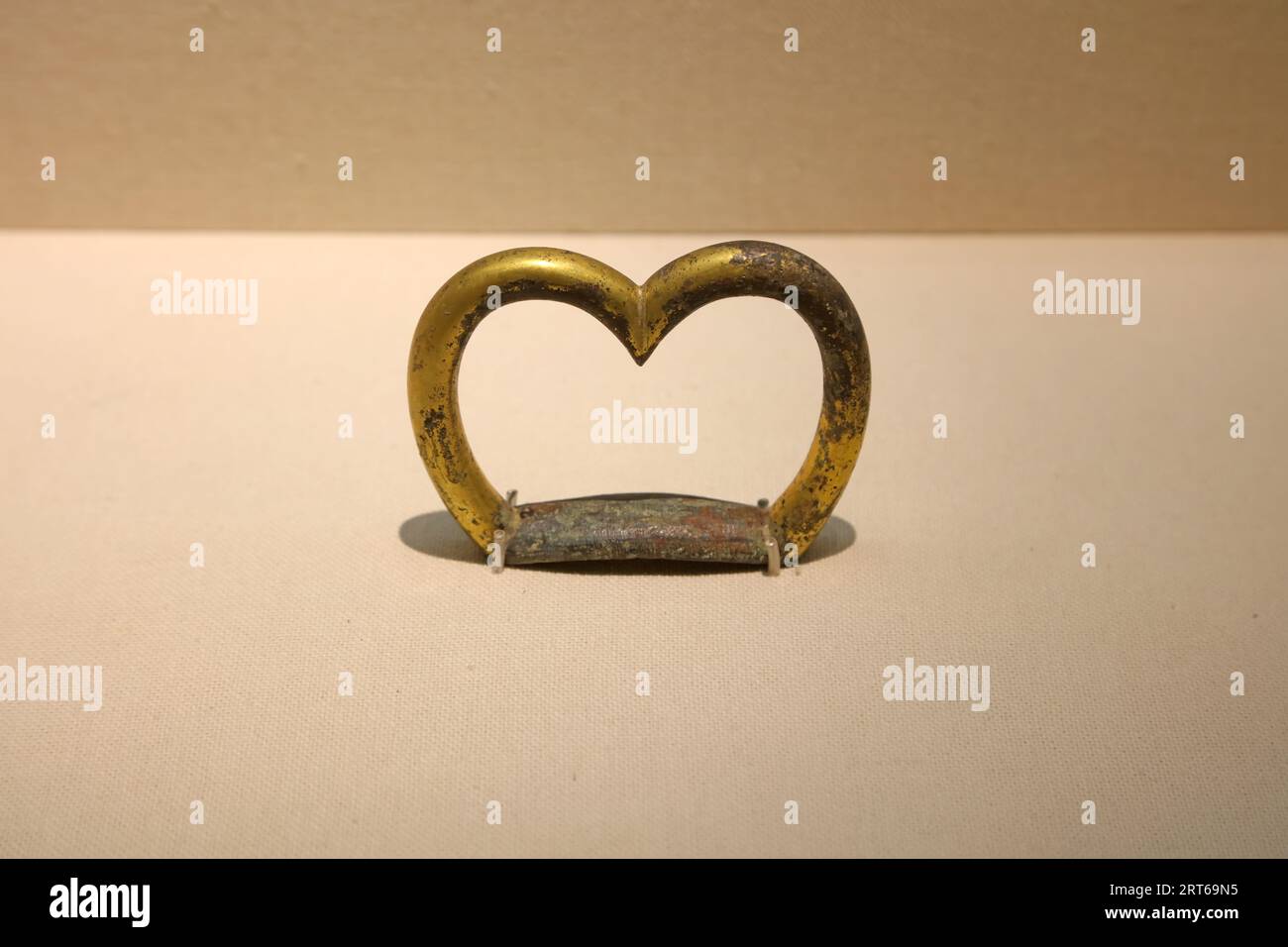 Ancient Chinese copper artifacts, unearthed cultural relics Stock Photo ...