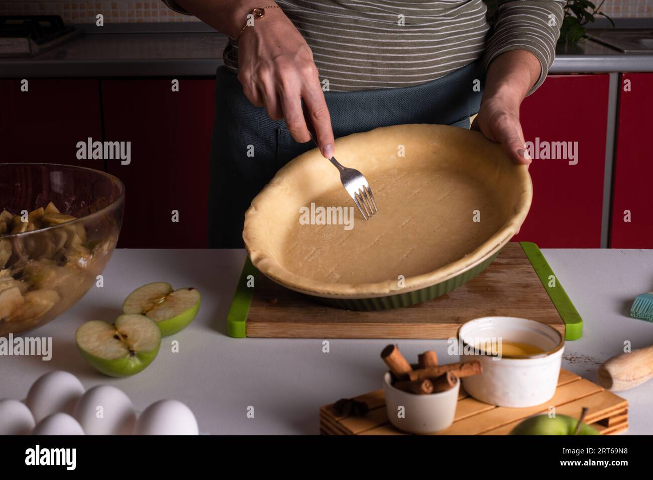 Fork holes dough hi-res stock photography and images - Alamy