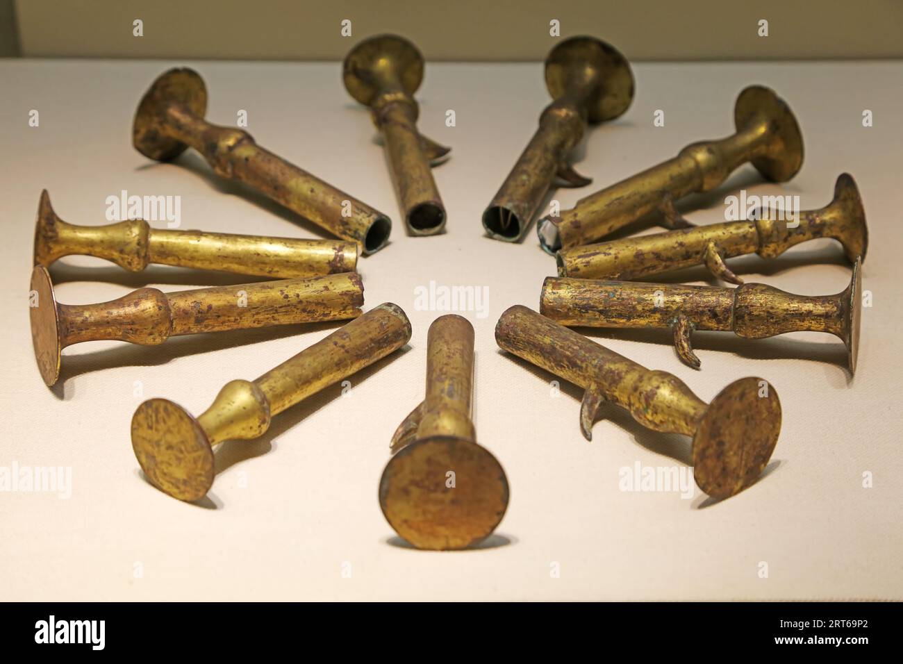 Ancient Chinese Copper Artifacts Stock Photo - Alamy