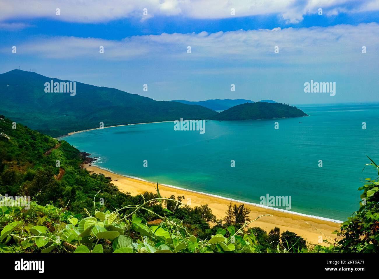 High view of the sea bay Stock Photo - Alamy
