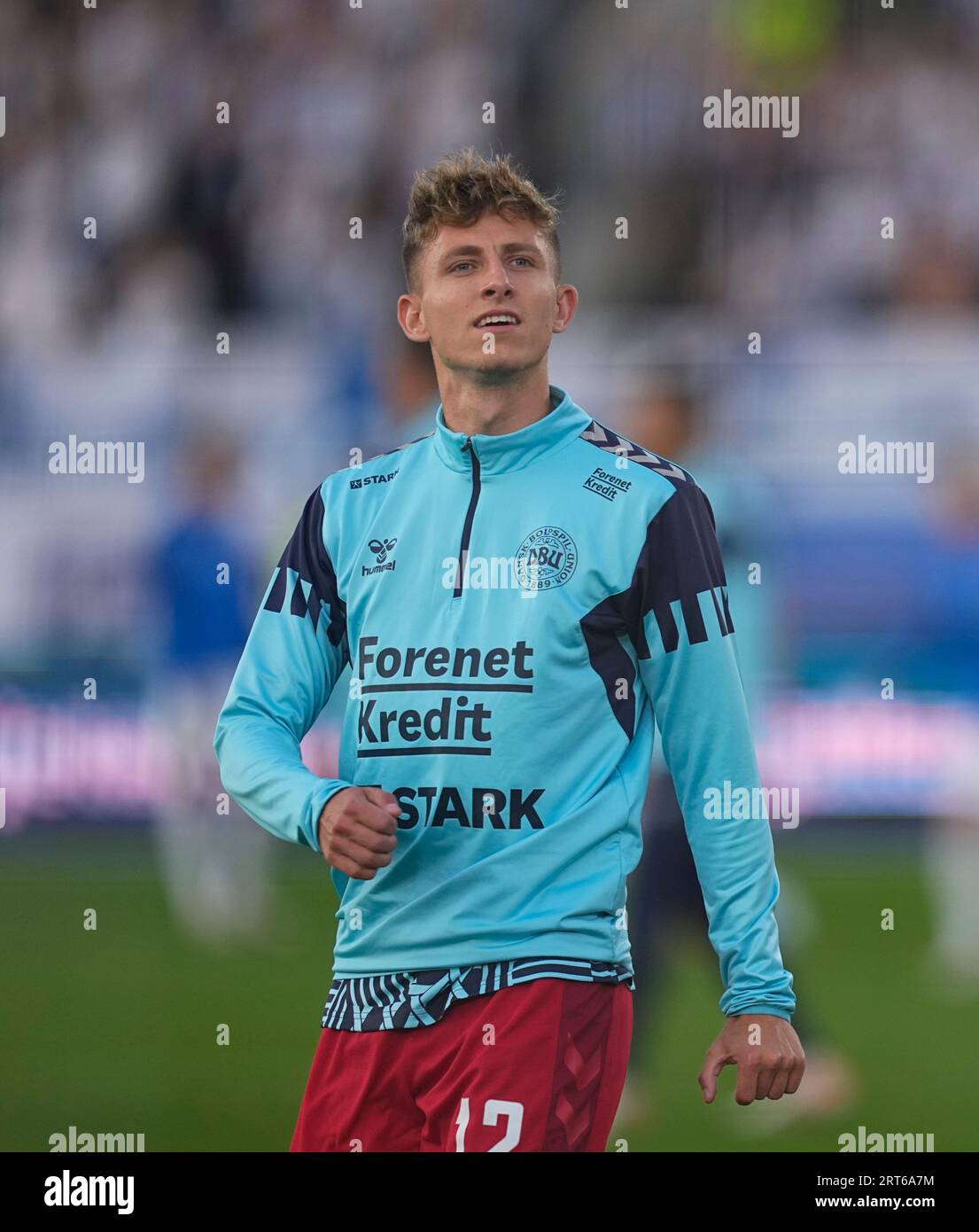 September 10 2023: Jesper LindstrÃ¸m (Denmark) looks on during a Group H EURO 2024 Qualification ...