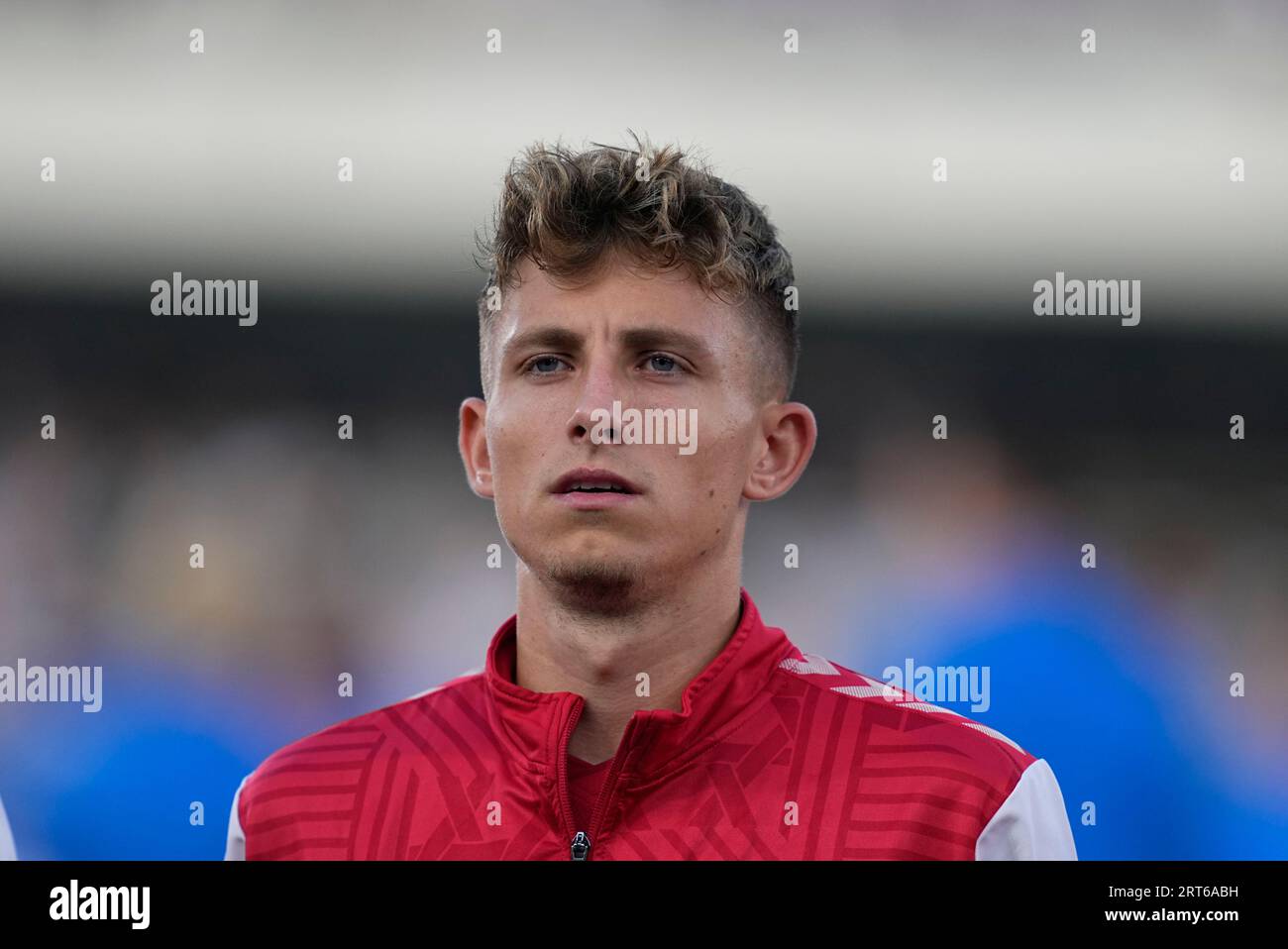 September 10 2023: Jesper LindstrÃ¸m (Denmark) looks on during a Group ...