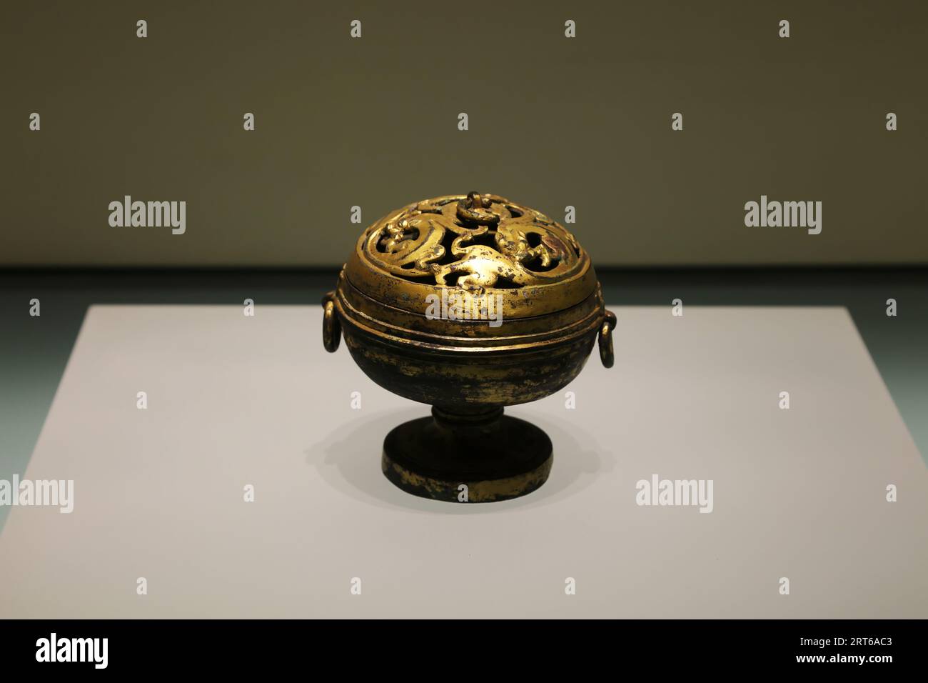 Ancient Chinese bronze utensils, unearthed cultural relics Stock Photo ...