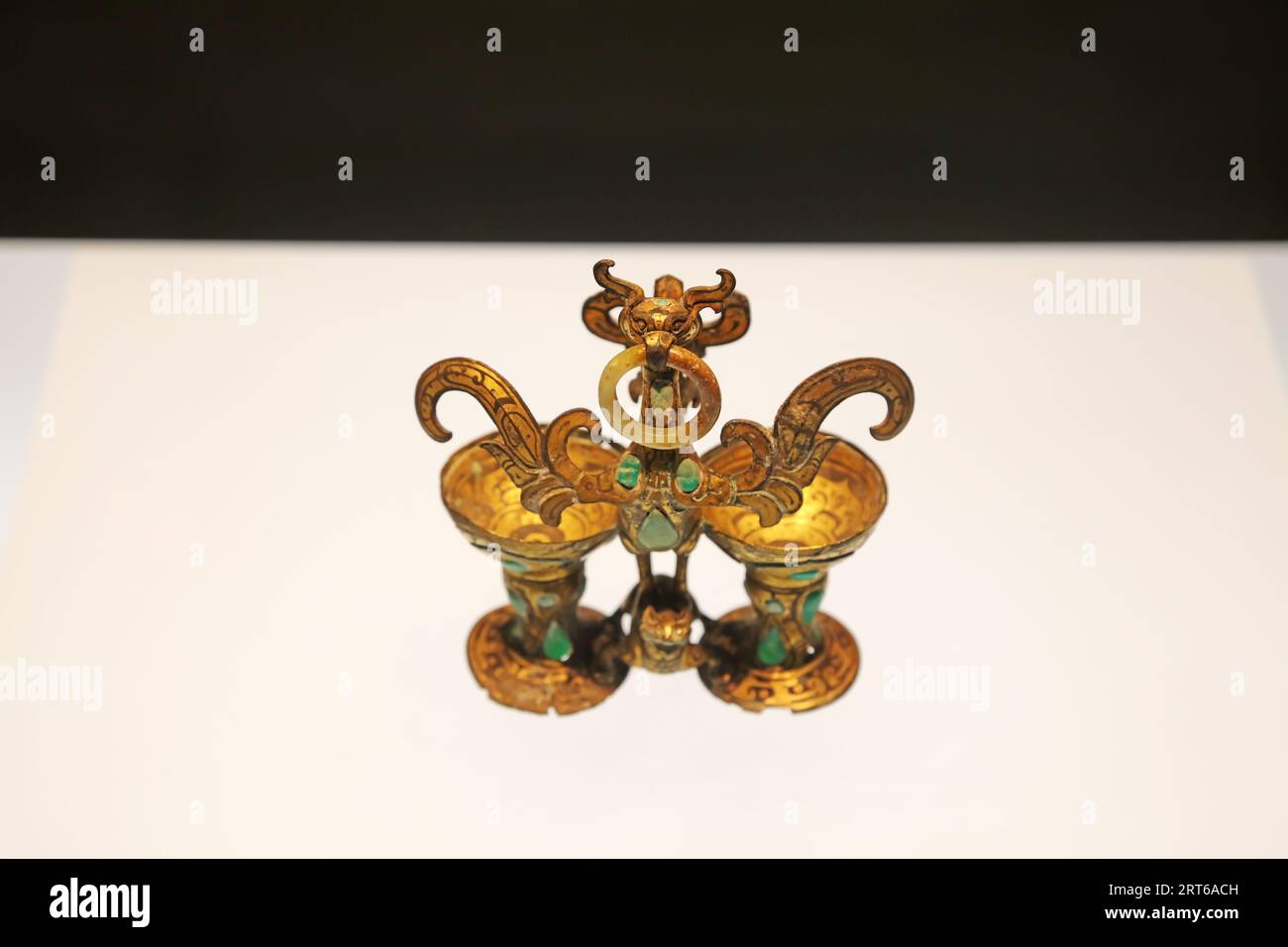 Ancient Chinese bronze utensils, unearthed cultural relics Stock Photo ...