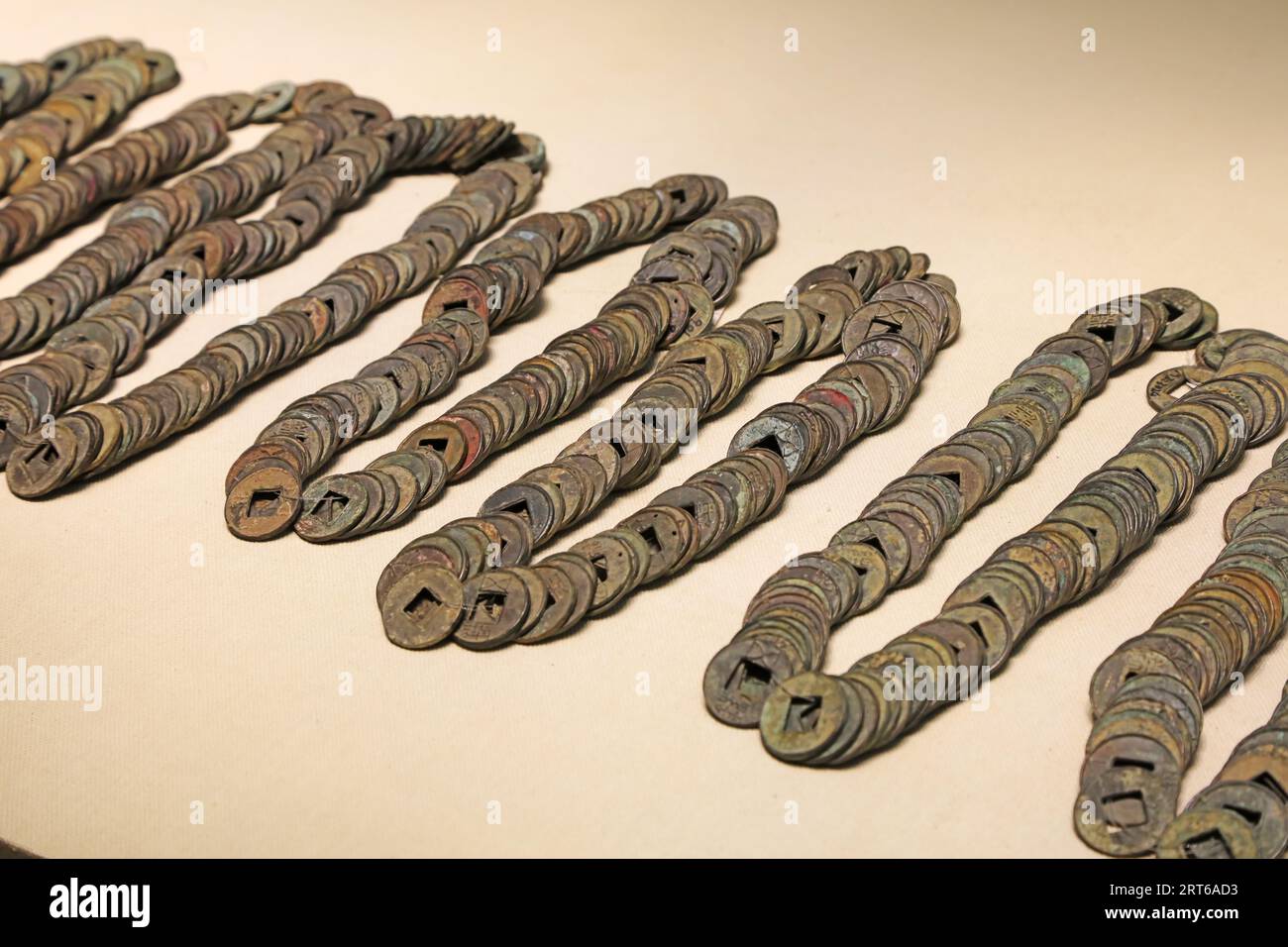 Iron coins in ancient China Stock Photo - Alamy