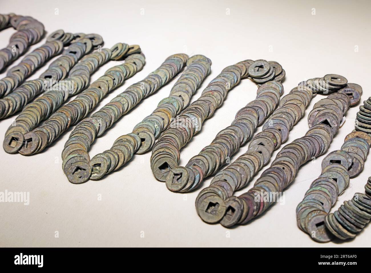 Iron coins in ancient China Stock Photo - Alamy