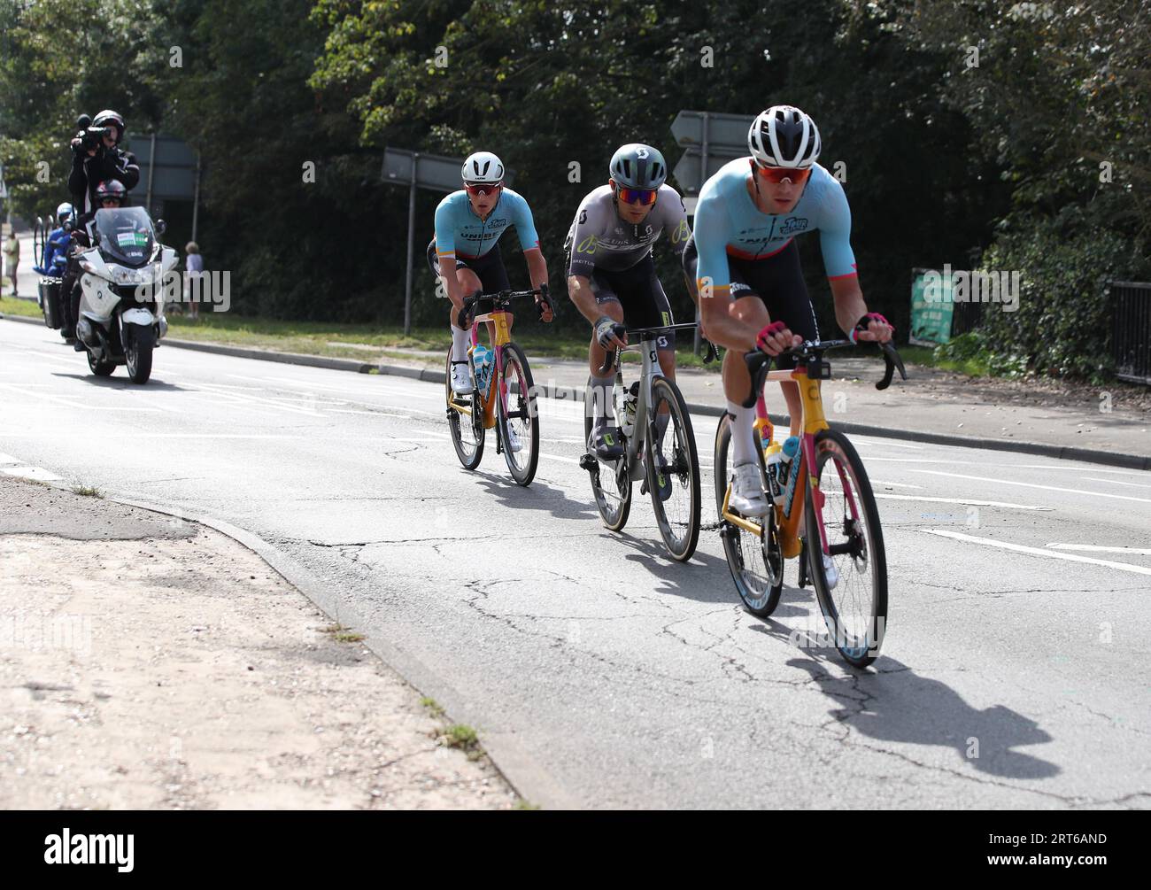 Hartthijs de Vries NED of TDT-Unibet Cycling Team and Joren Bloem NED ...