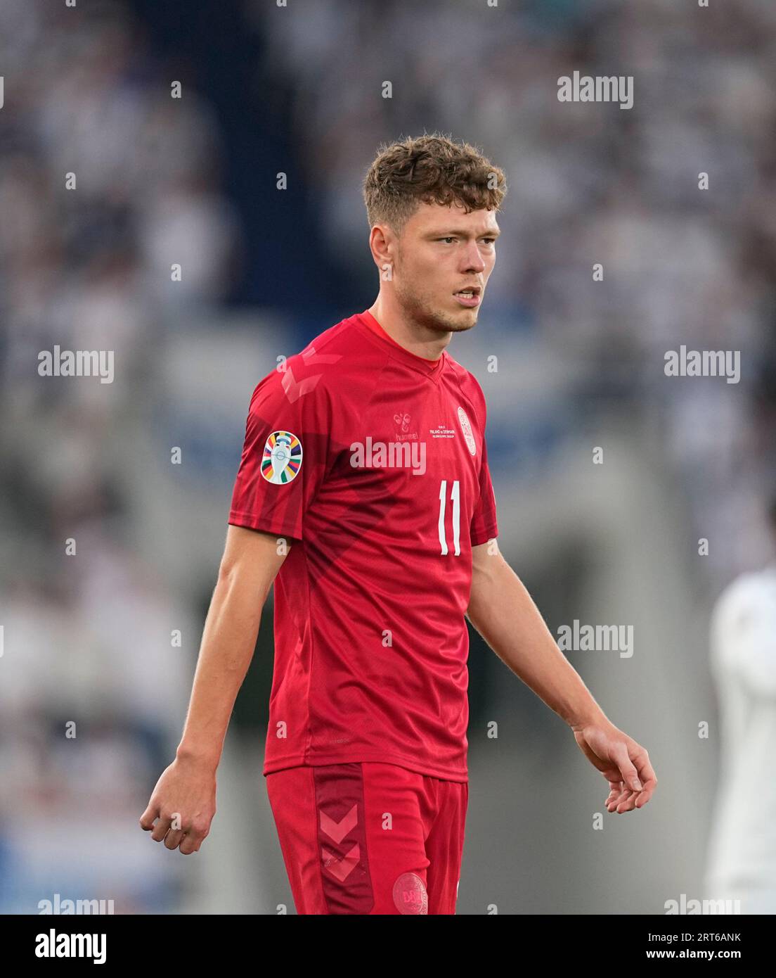 September 10 2023: Andreas Skov Olsen (Denmark) looks on during a Group ...