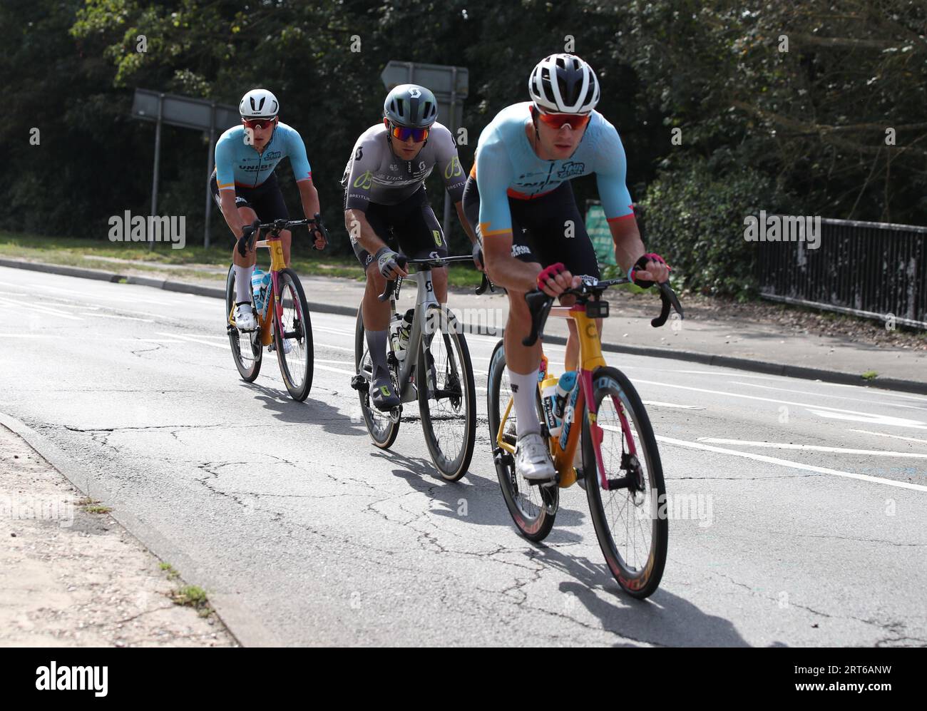 Hartthijs de Vries NED of TDT-Unibet Cycling Team and Joren Bloem NED ...