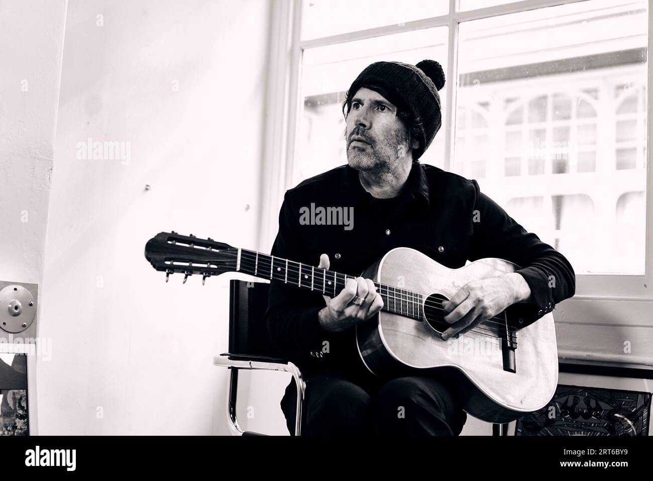 Gruff Rhys photographed in Cardiff in 2018 Stock Photo - Alamy