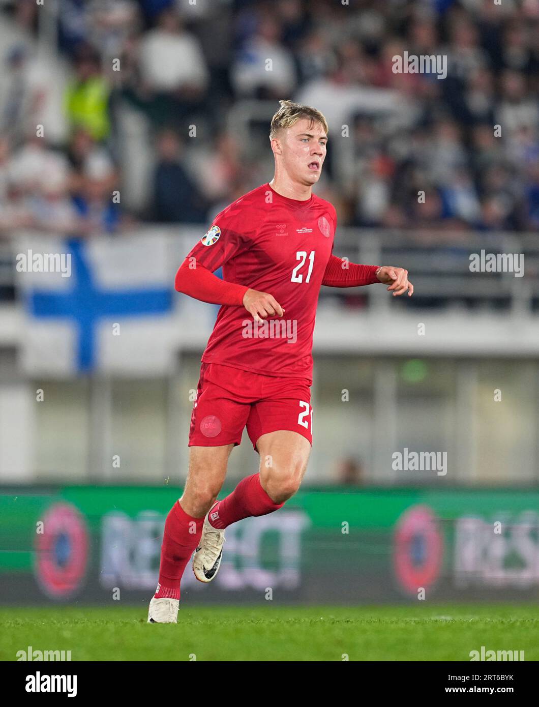 September 10 2023: Rasmus HÃ¸jlund (Denmark) looks on during a Group H EURO 2024 Qualification ...