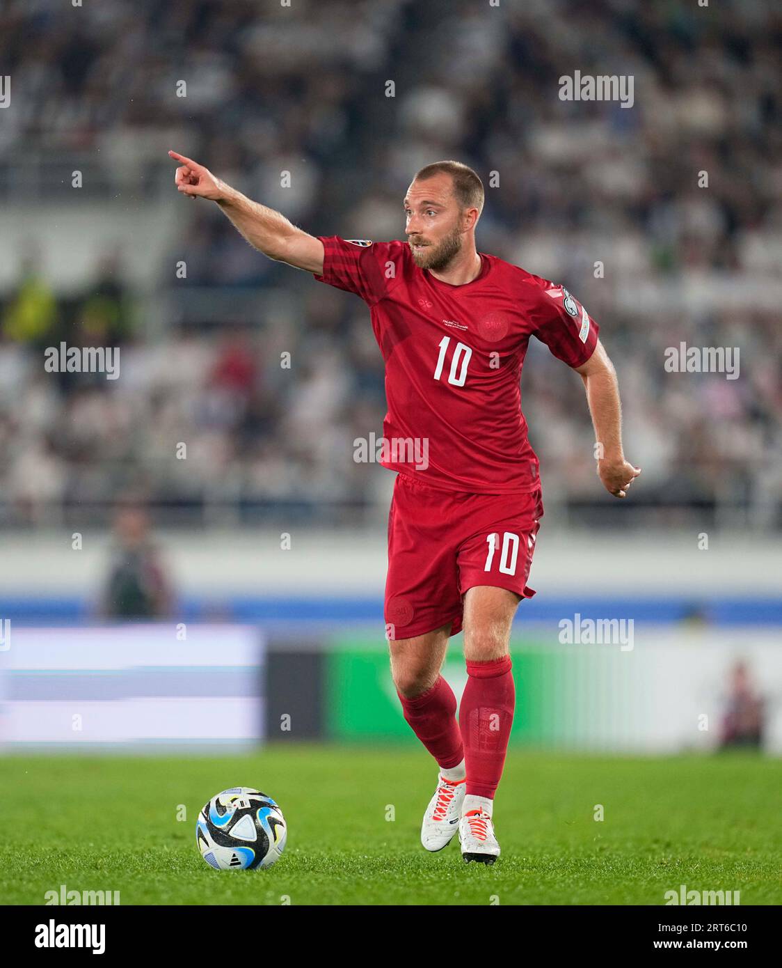 September 10 2023: Christian Eriksen (Denmark) controls the ball during ...