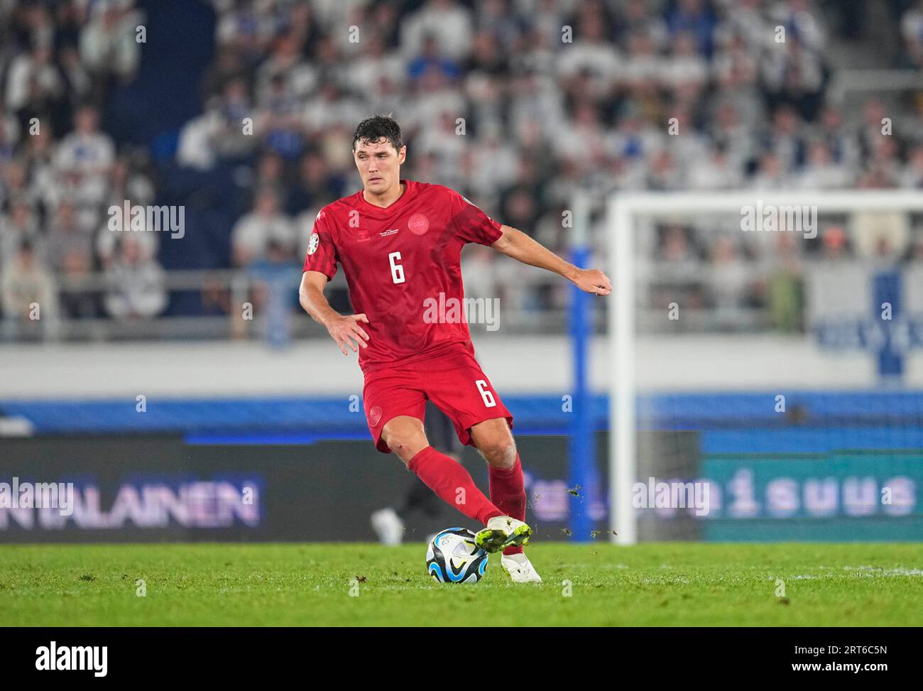 September 10 2023: Andreas Christensen (Denmark) controls the ball ...