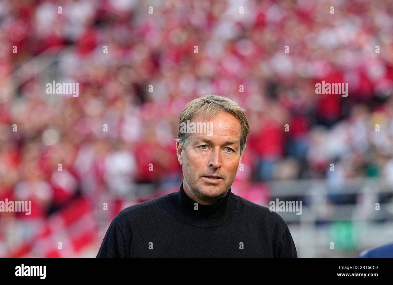 September 10 2023: Kasper Hjulmand (Denmark) looks on during a Group H ...