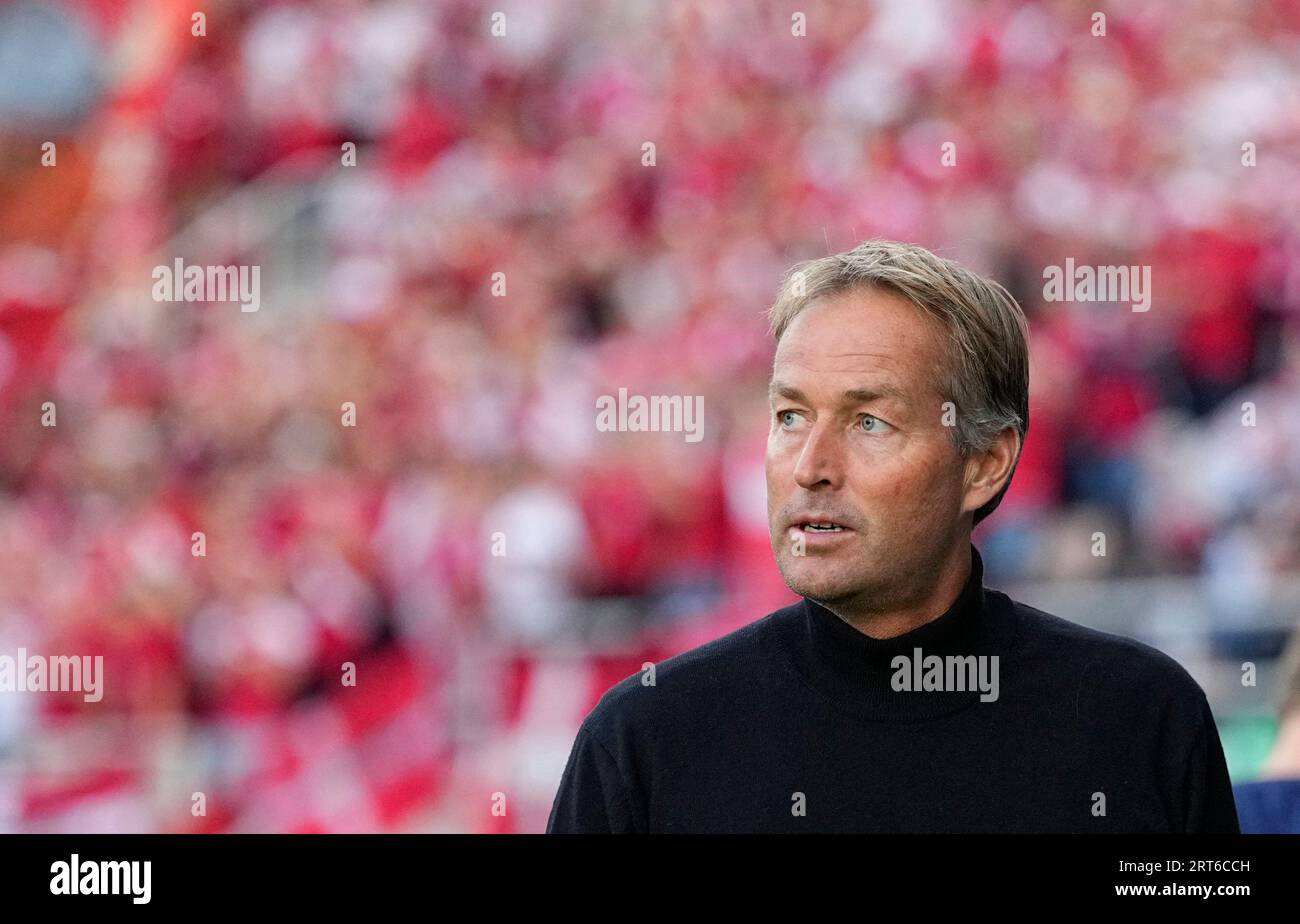 September 10 2023: Kasper Hjulmand (Denmark) looks on during a Group H ...