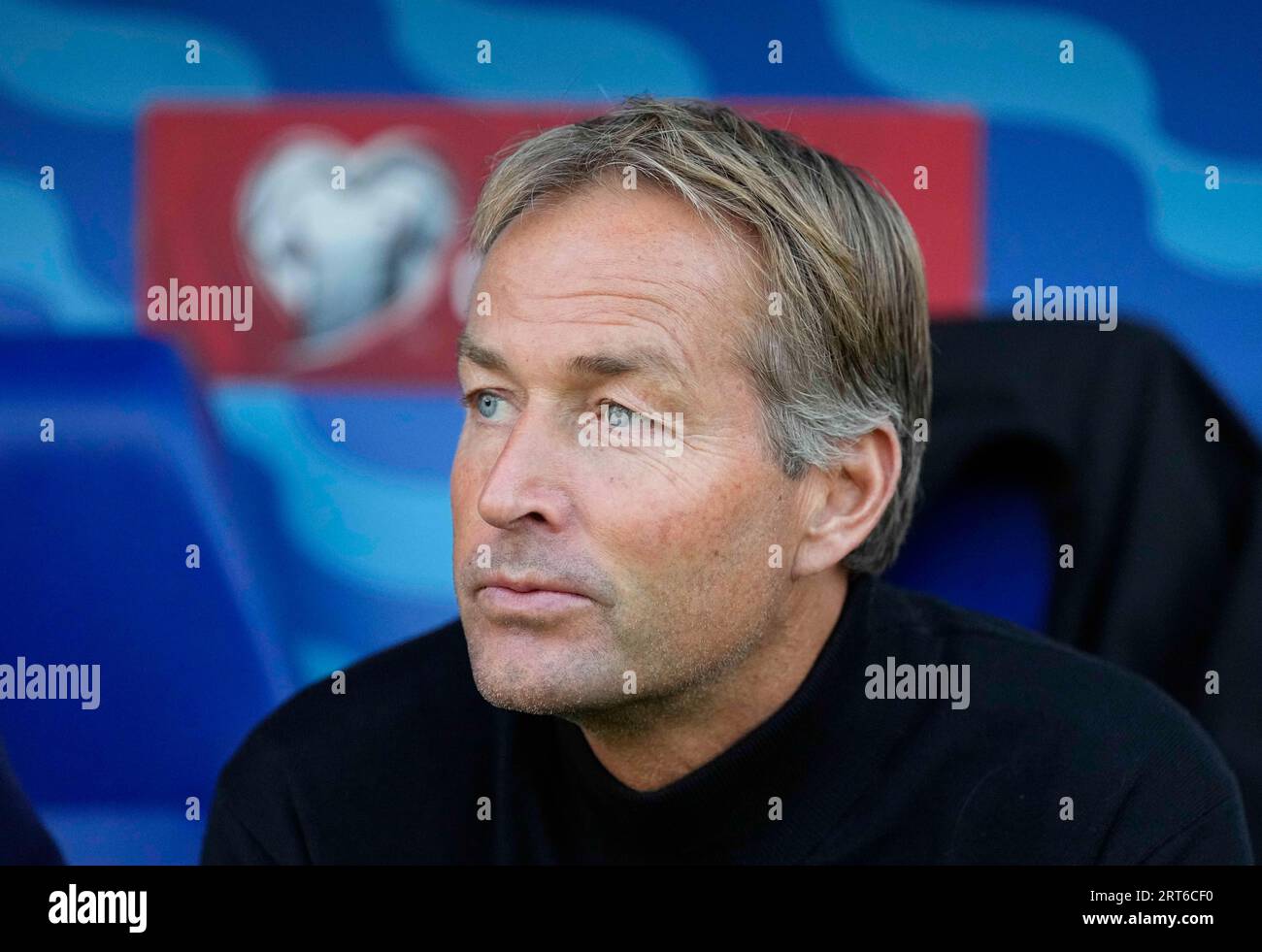 September 10 2023: Kasper Hjulmand (Denmark) looks on during a Group H ...