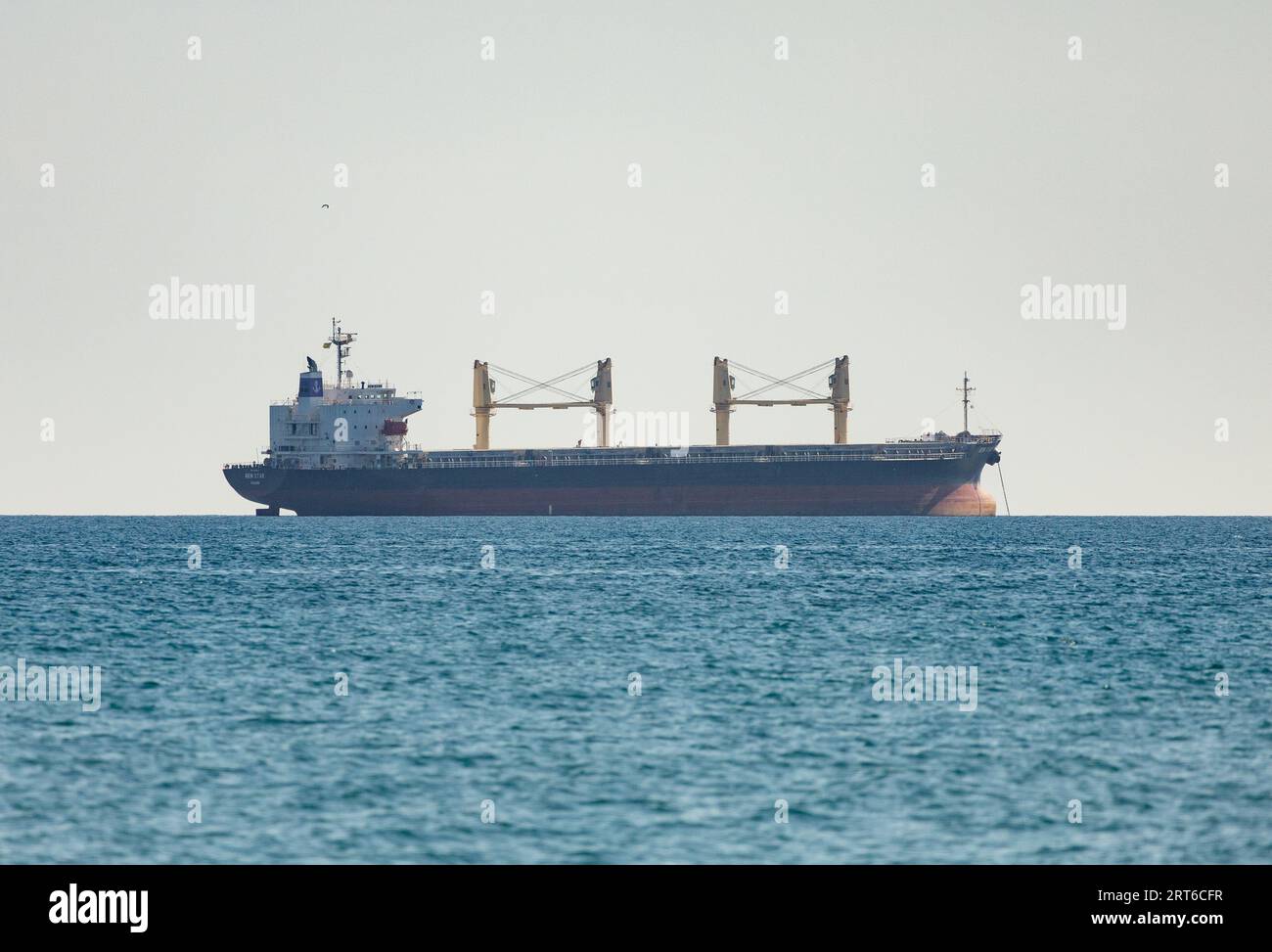Gem Star, General Cargo Ship at Anchor off the Port of Garrucha Spain ...
