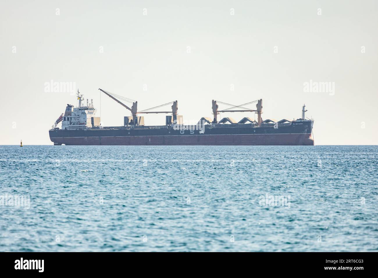 El Matador, Bulk Carrier Ship at Anchor off the Port of Garrucha Spain ...