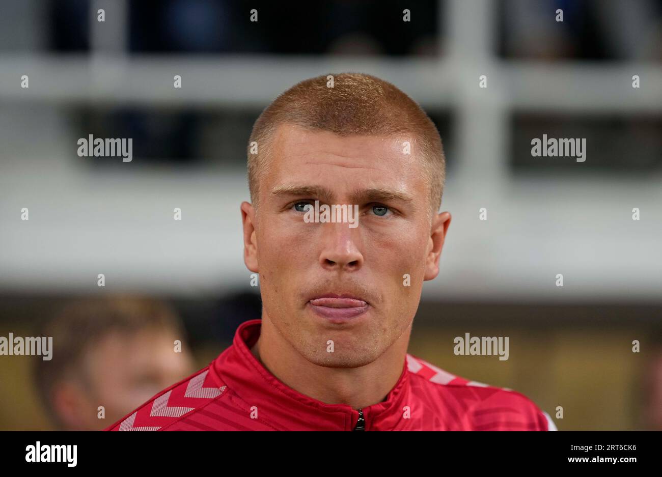 September 10 2023: Rasmus Kristensen (Denmark) looks on during a Group ...