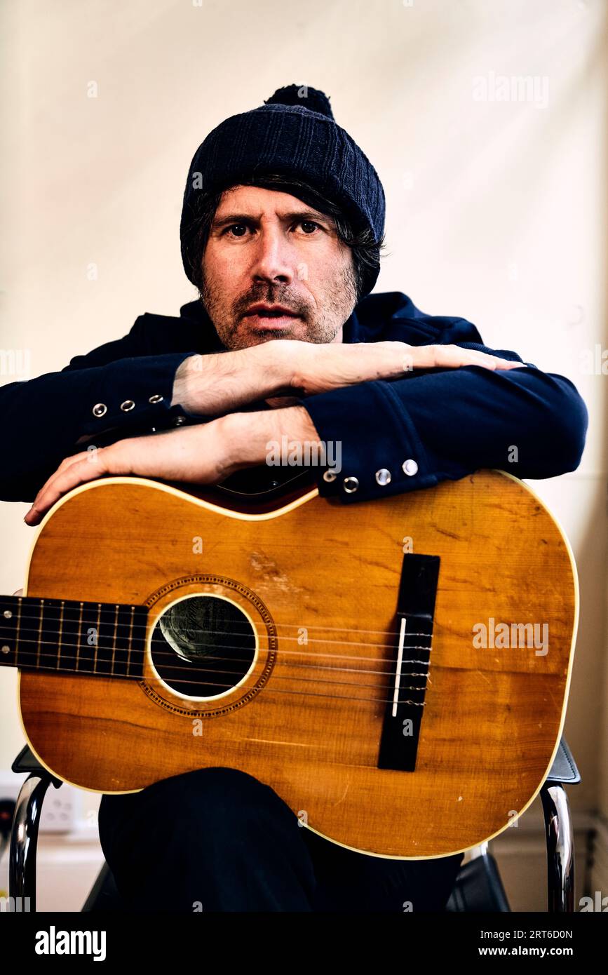 Gruff Rhys photographed in Cardiff in 2018 Stock Photo - Alamy